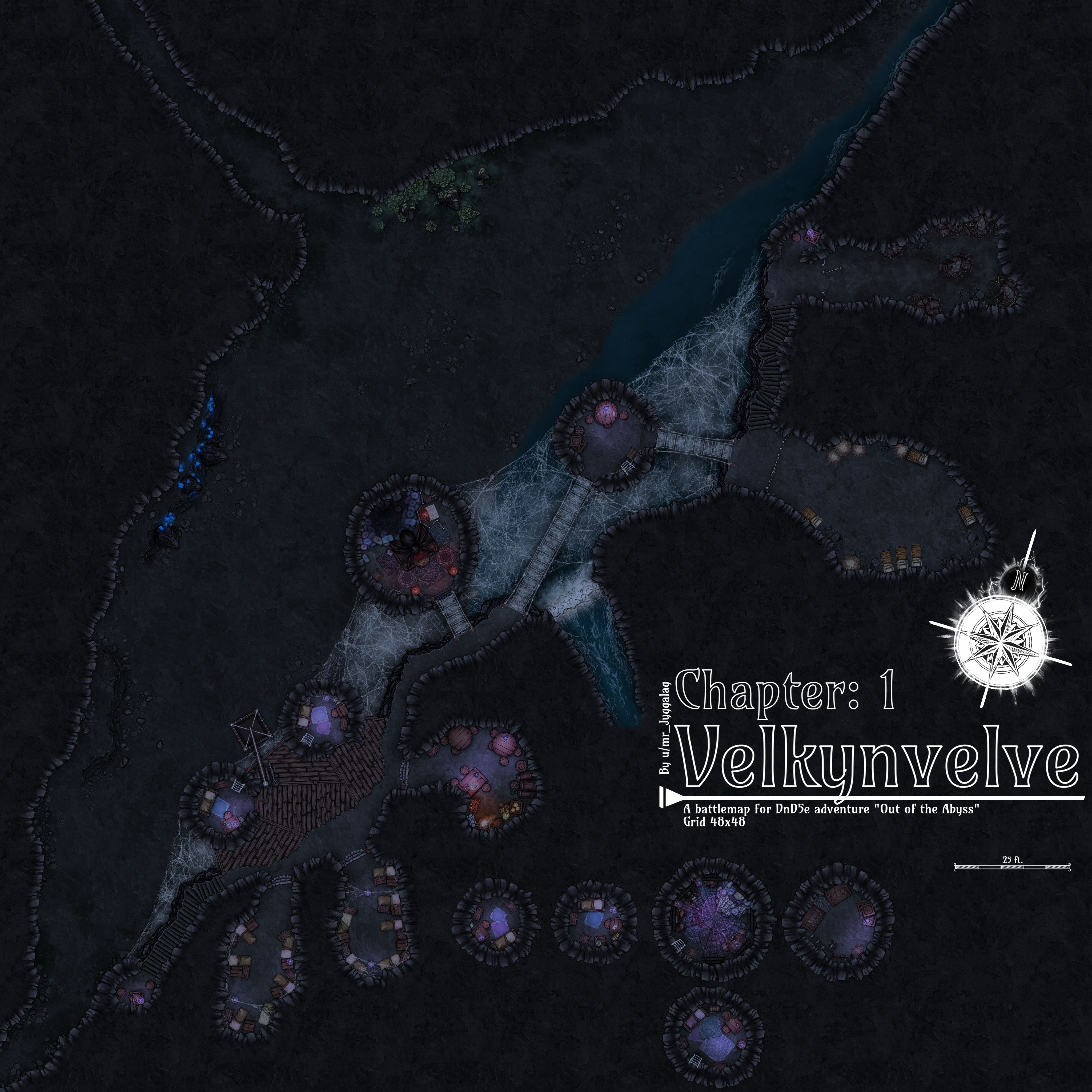 Velkynvelve, drow outpost - OotA | Inkarnate - Create Fantasy Maps Online