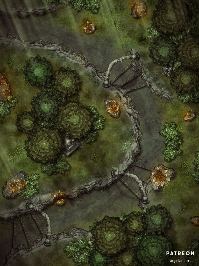 Underdark Waterfall | Inkarnate - Create Fantasy Maps Online