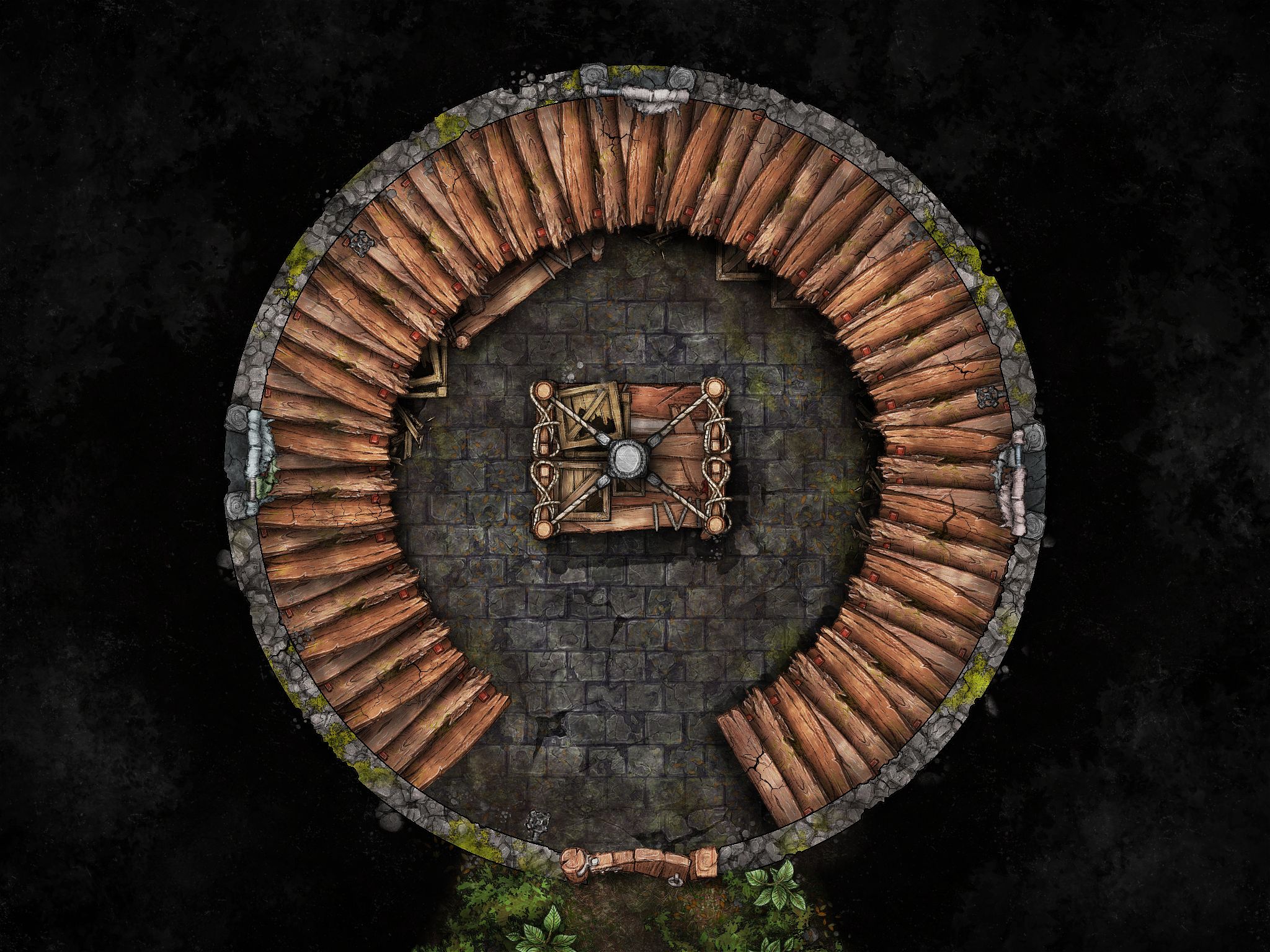 Abandoned Watchtower ruins - ground floor (1/3) | Inkarnate - Create ...