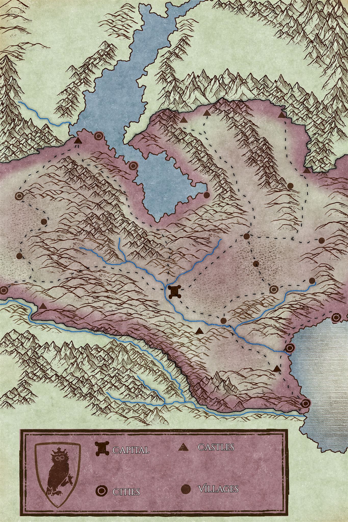 Mountain Kingdom Map | Inkarnate - Create Fantasy Maps Online