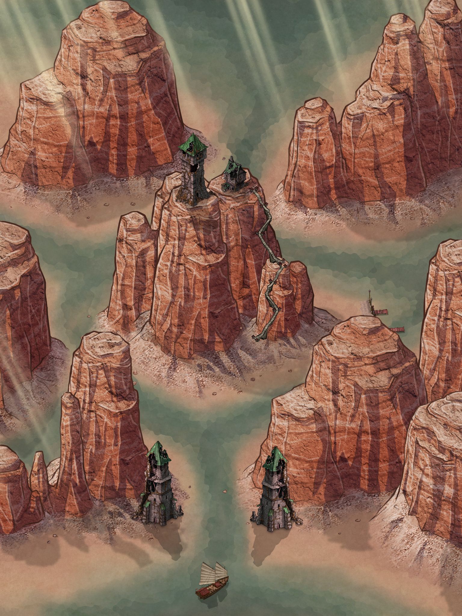 Abandoned towers | Inkarnate - Create Fantasy Maps Online