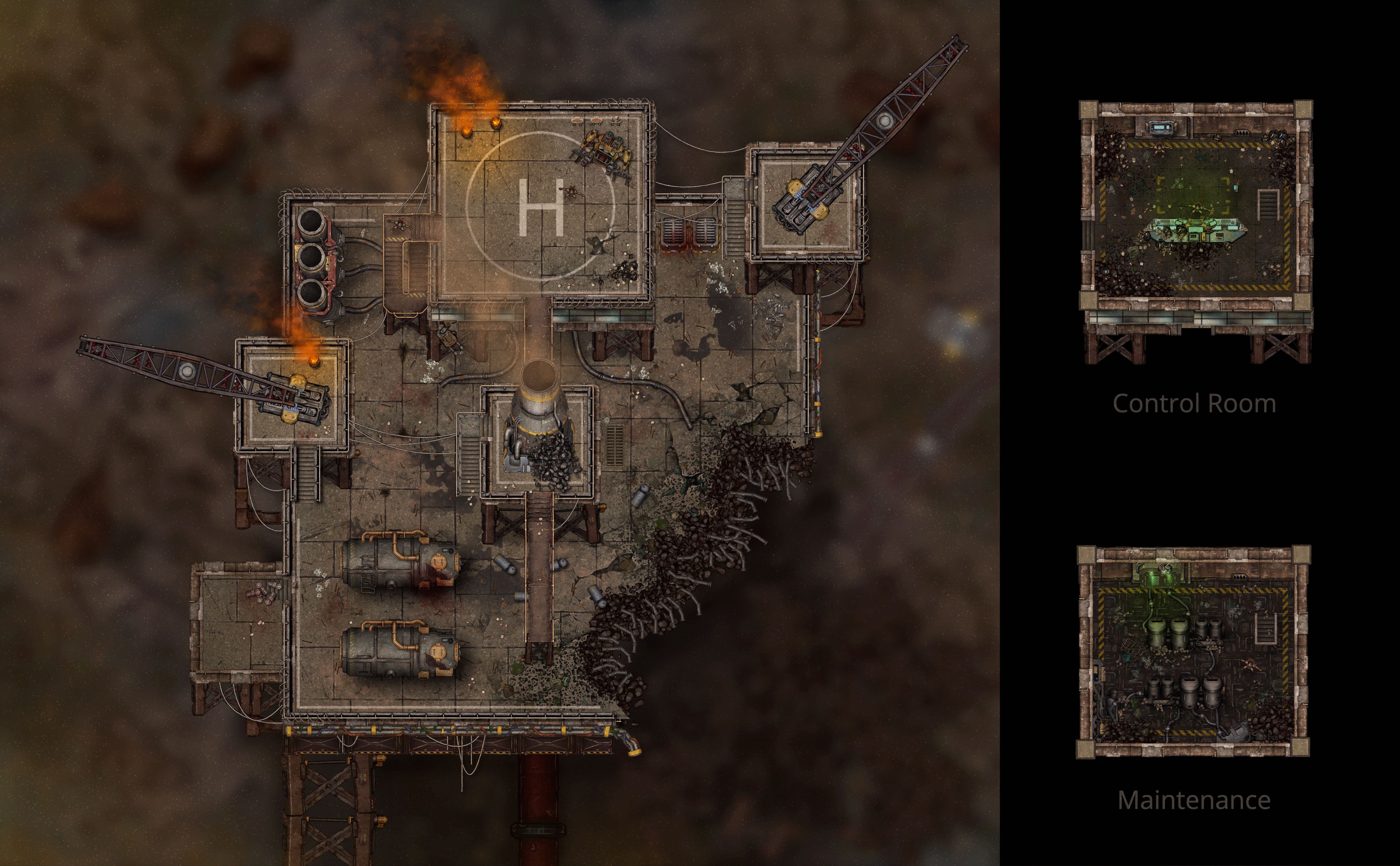 Oil Drilling Platform | Inkarnate - Create Fantasy Maps Online