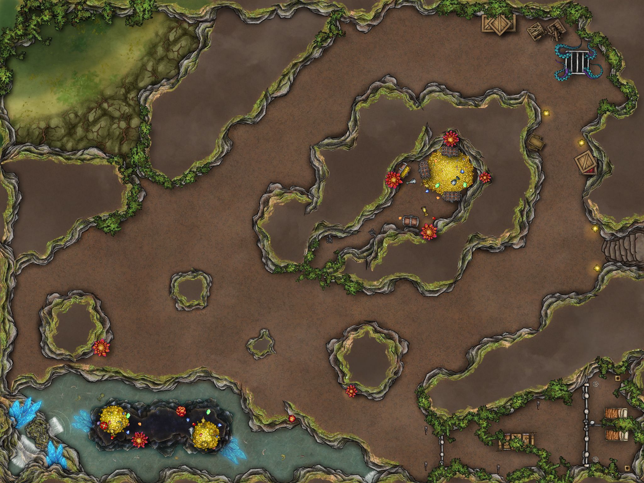 Vision Pillar's Dungeon | Inkarnate - Create Fantasy Maps Online