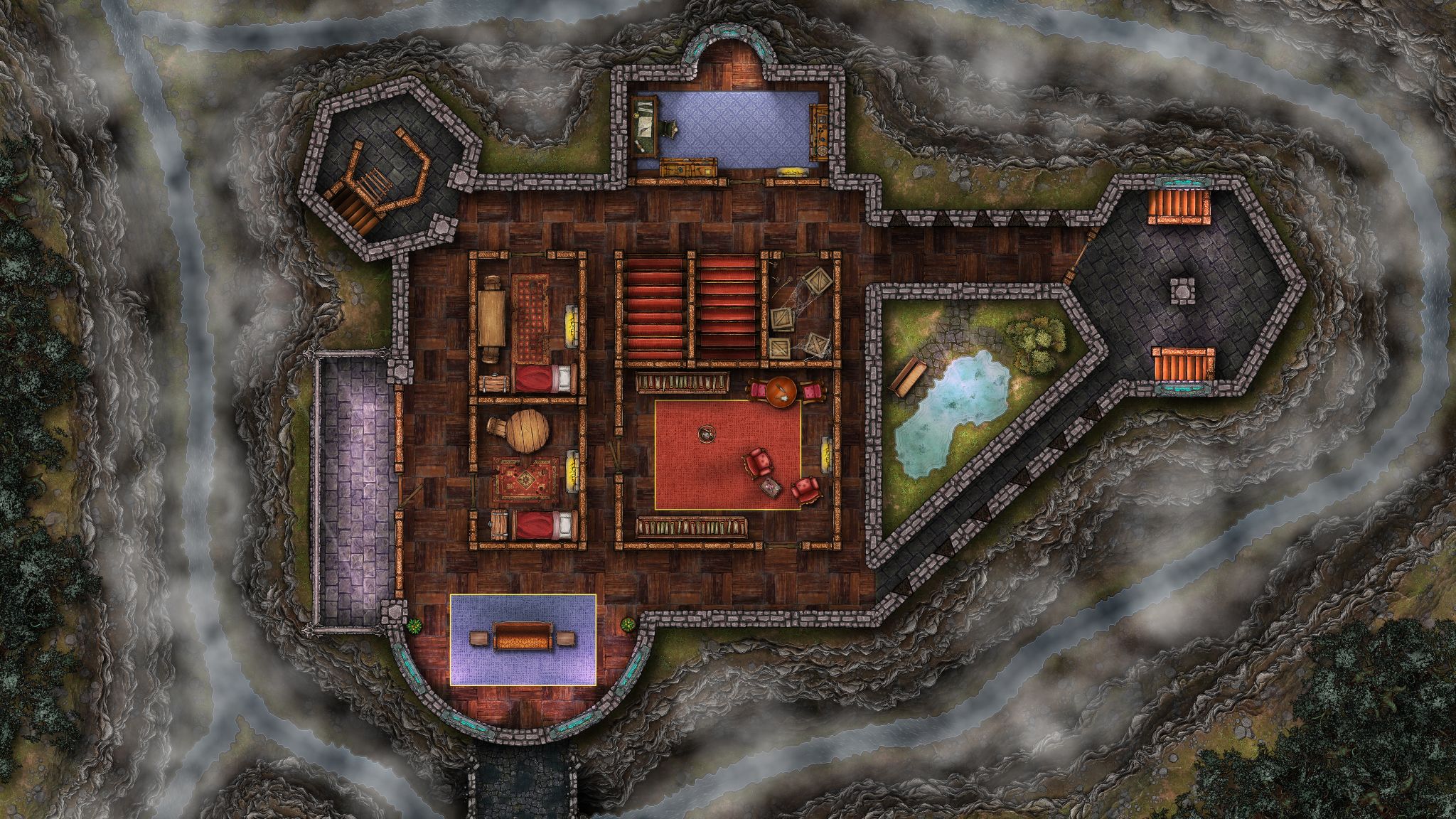 Vampire Lord Castle - Second Level | Inkarnate - Create Fantasy Maps Online
