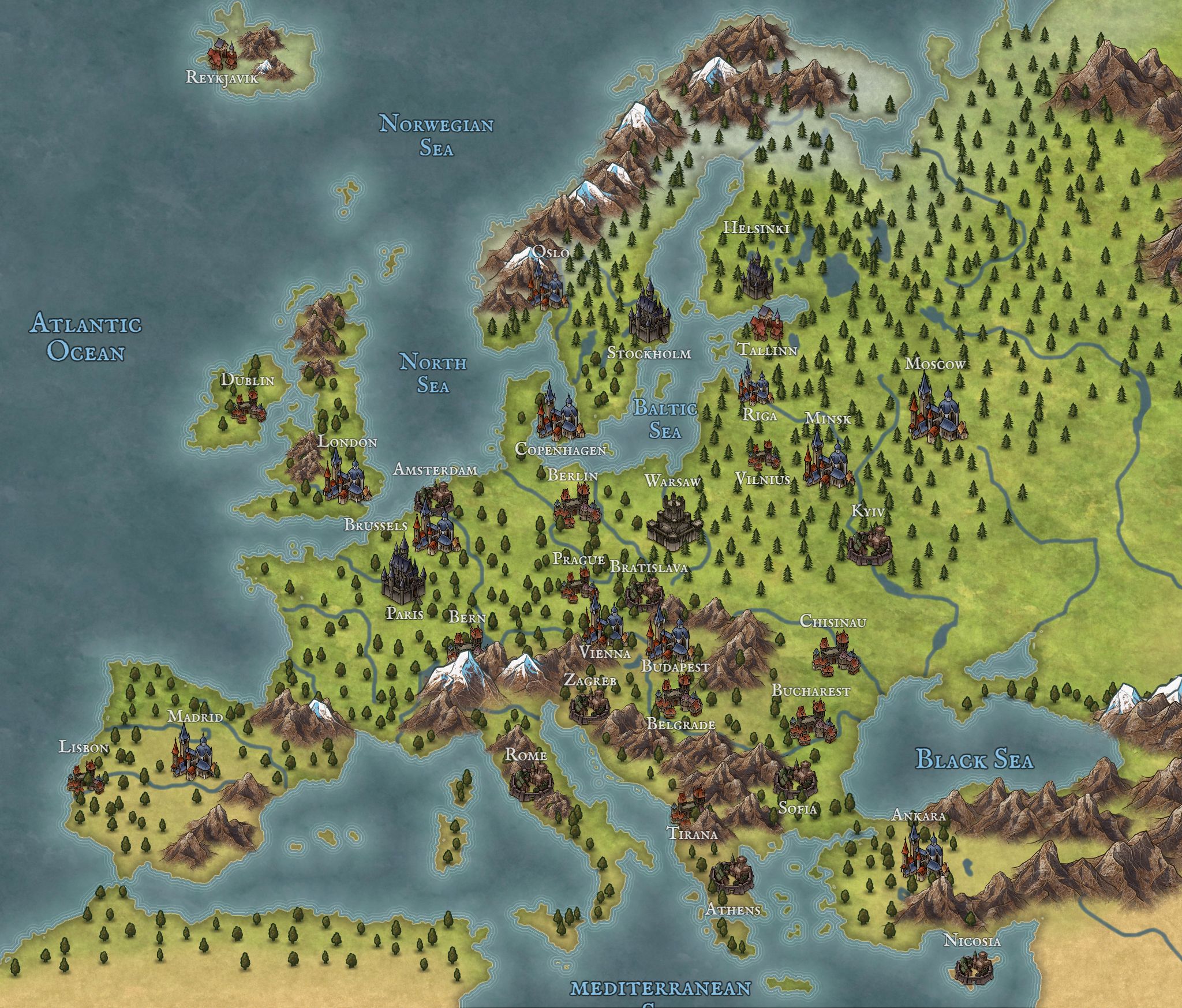 Europa | Inkarnate - Create Fantasy Maps Online