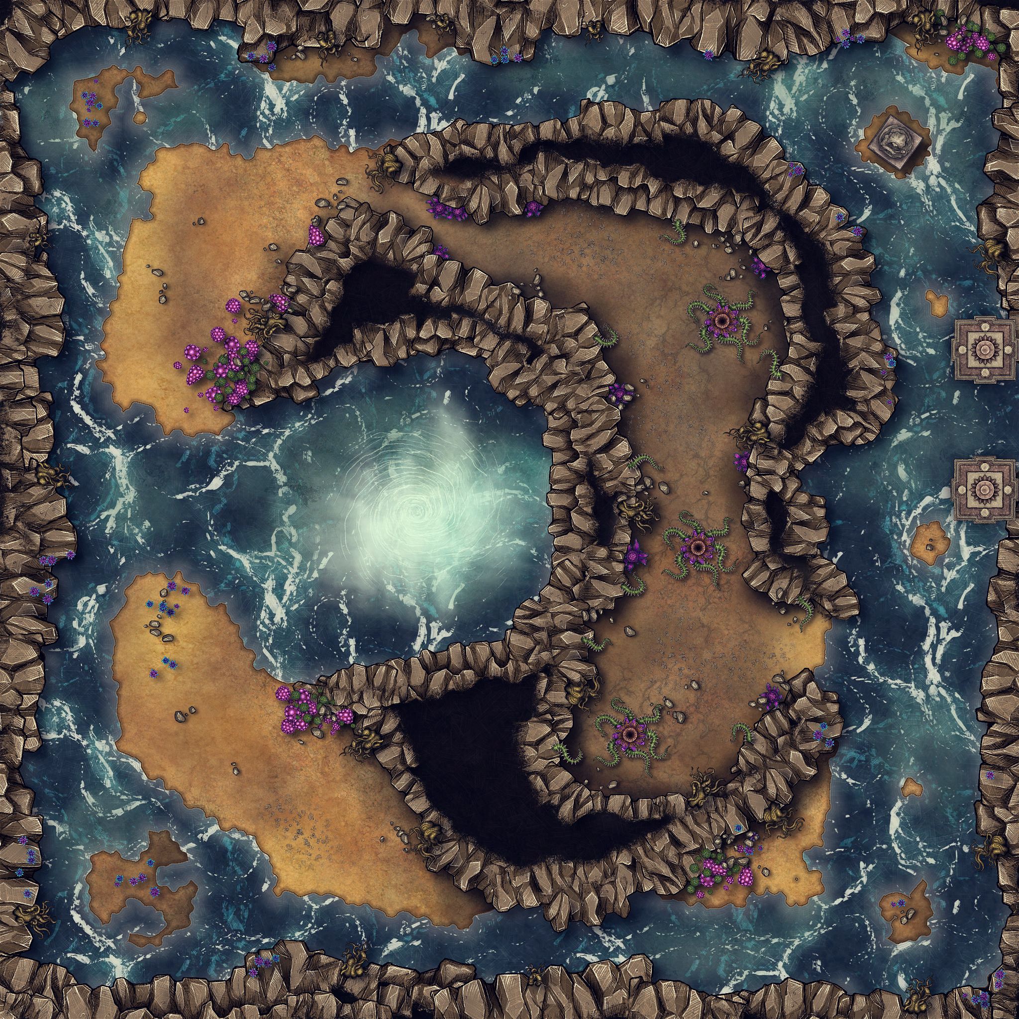 beneath the small island | Inkarnate - Create Fantasy Maps Online