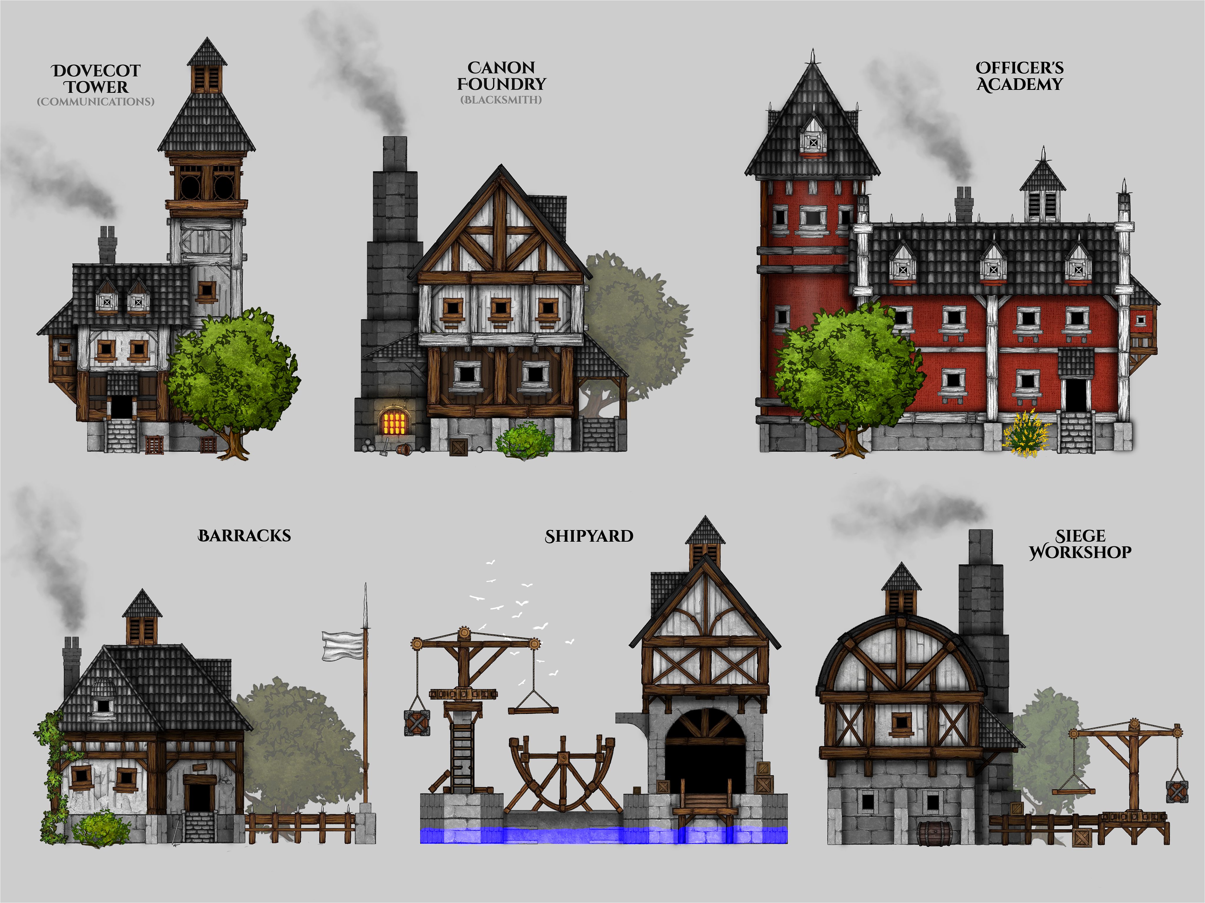 Military Buildings | Inkarnate - Create Fantasy Maps Online