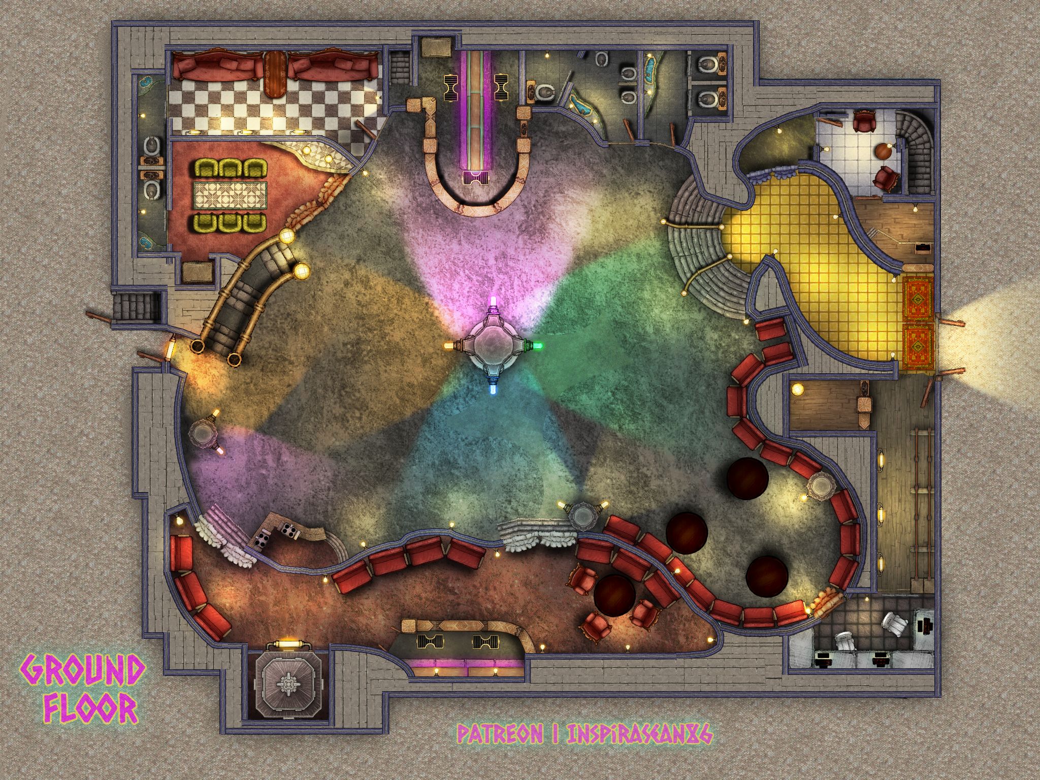 Modern Dance Club | Inkarnate - Create Fantasy Maps Online