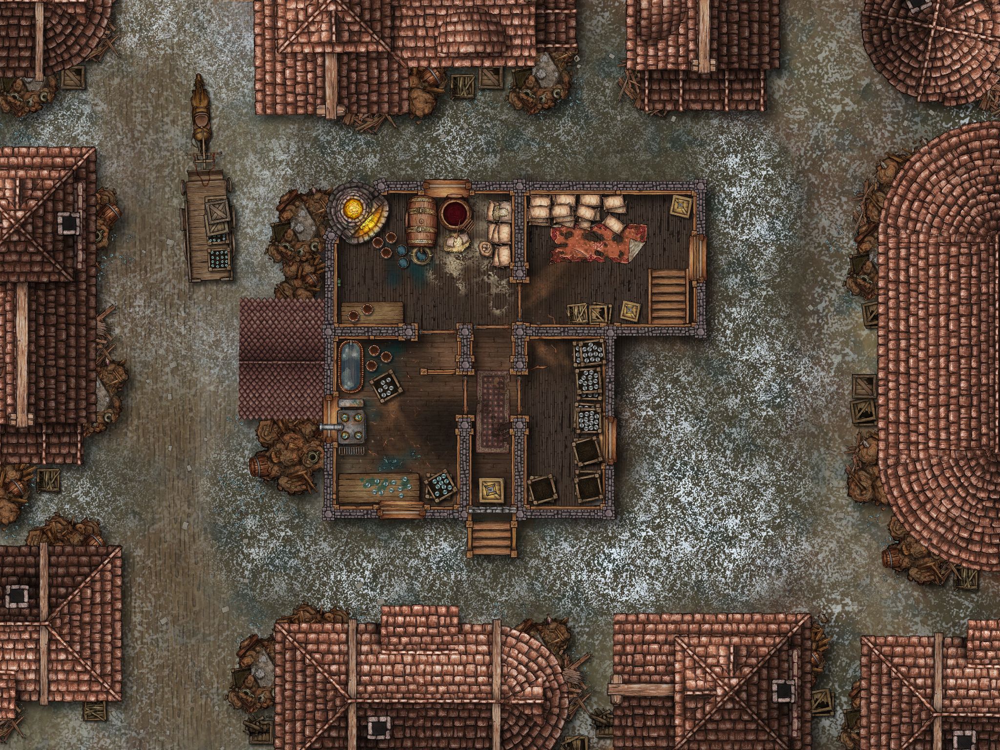 The Spice Rack - second floor | Inkarnate - Create Fantasy Maps Online
