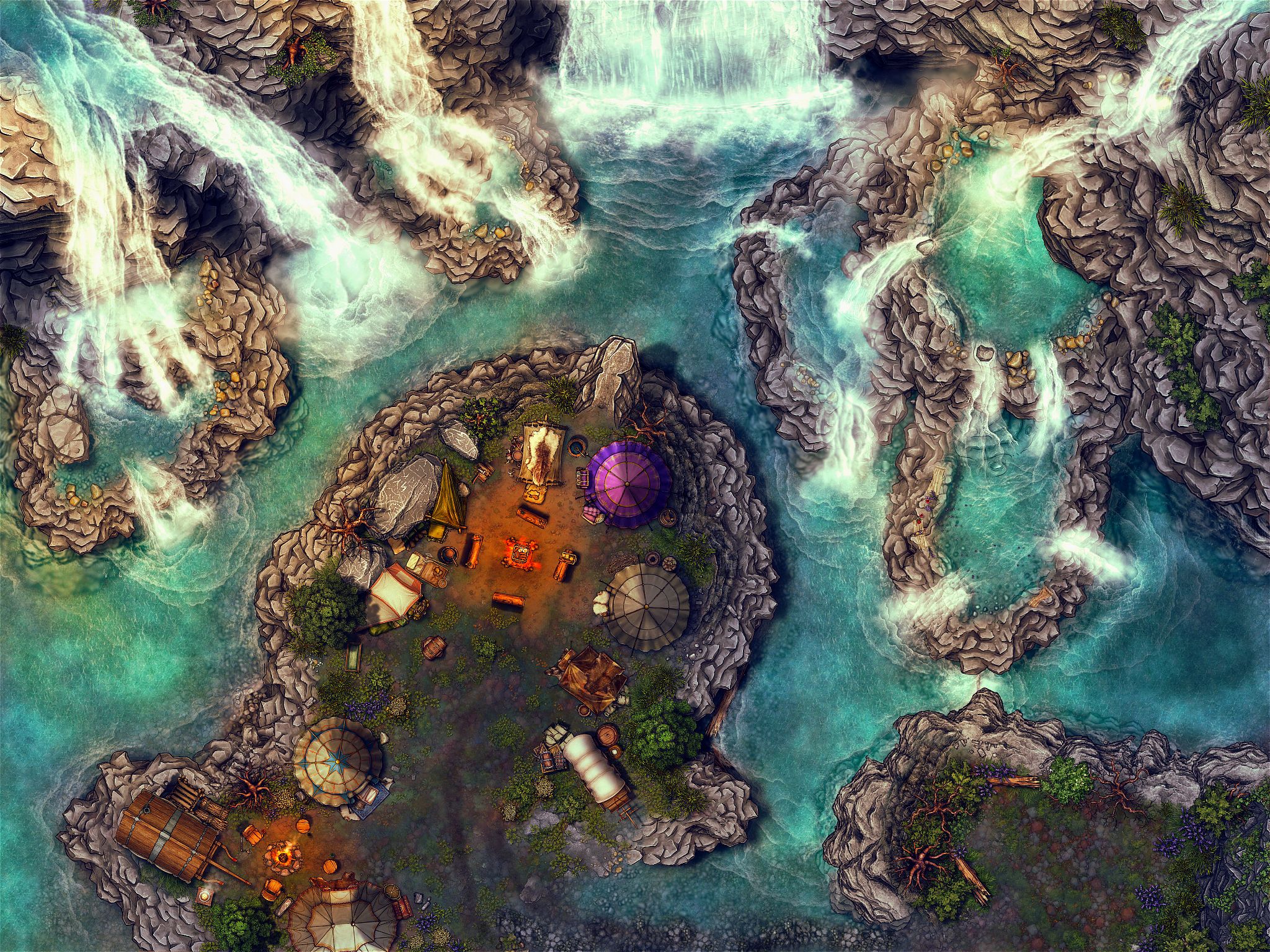 Hot Spring Camp [40x30]- Contest Entry | Inkarnate - Create Fantasy ...
