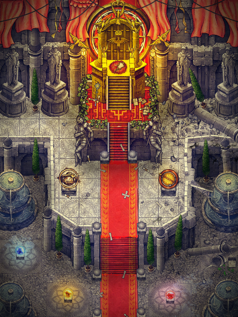 The Golden Throne | Inkarnate - Create Fantasy Maps Online