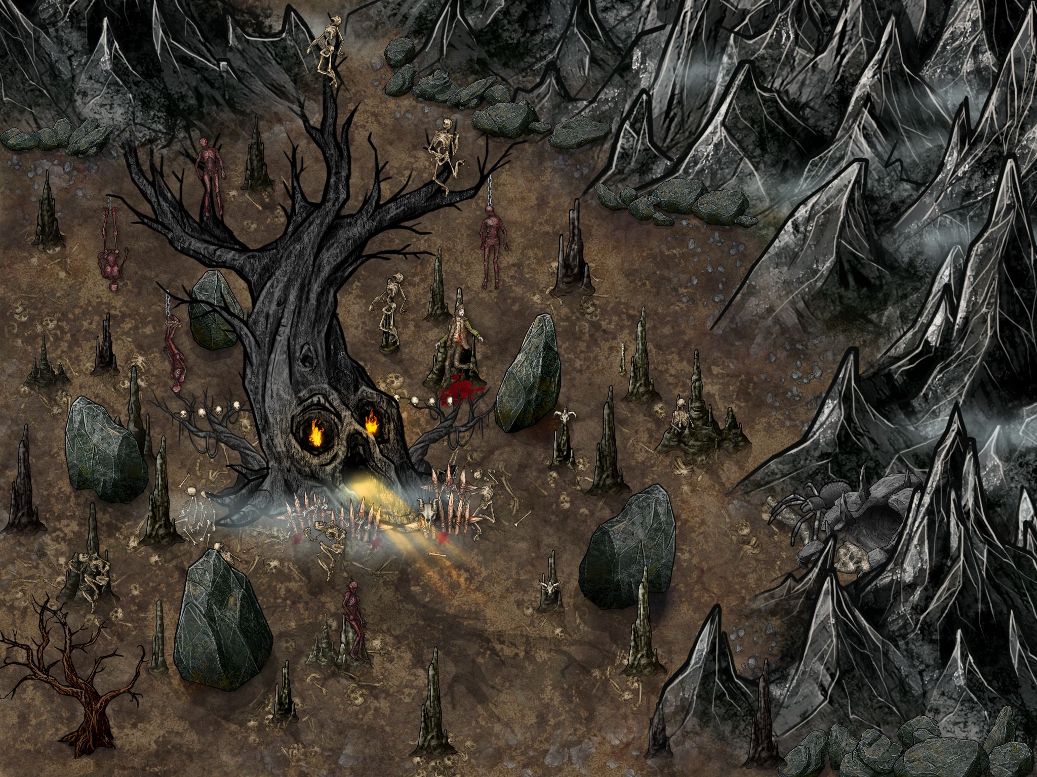 Corrupted Tree | Inkarnate - Create Fantasy Maps Online