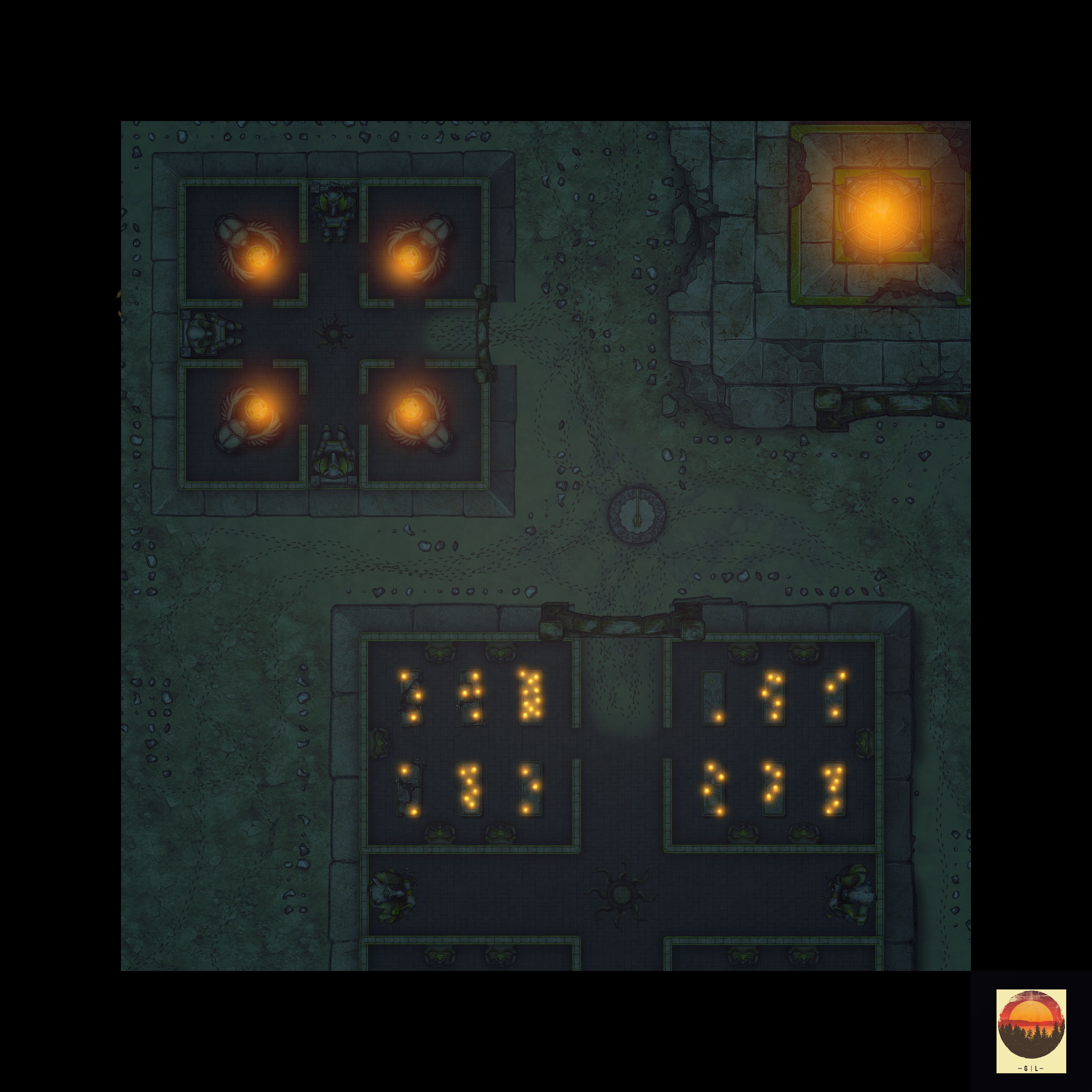 Pyramid Pilgrimage/Night - Gridless - 36 X 36 Grid/2016px X 2016px/56 ...