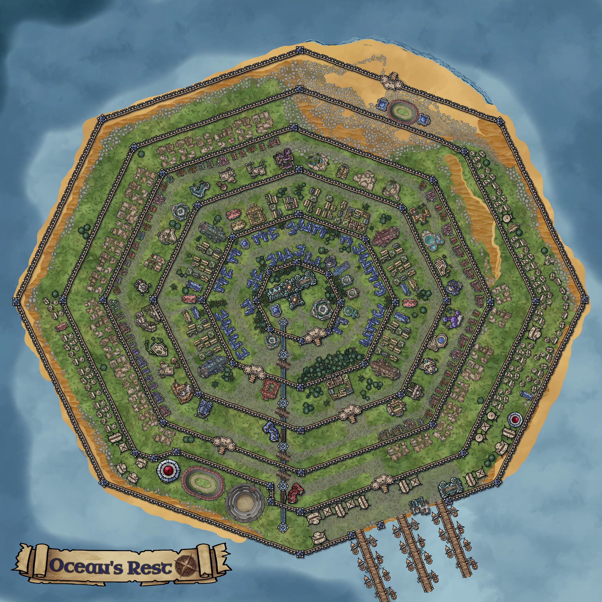 Oceans Rest | Inkarnate - Create Fantasy Maps Online