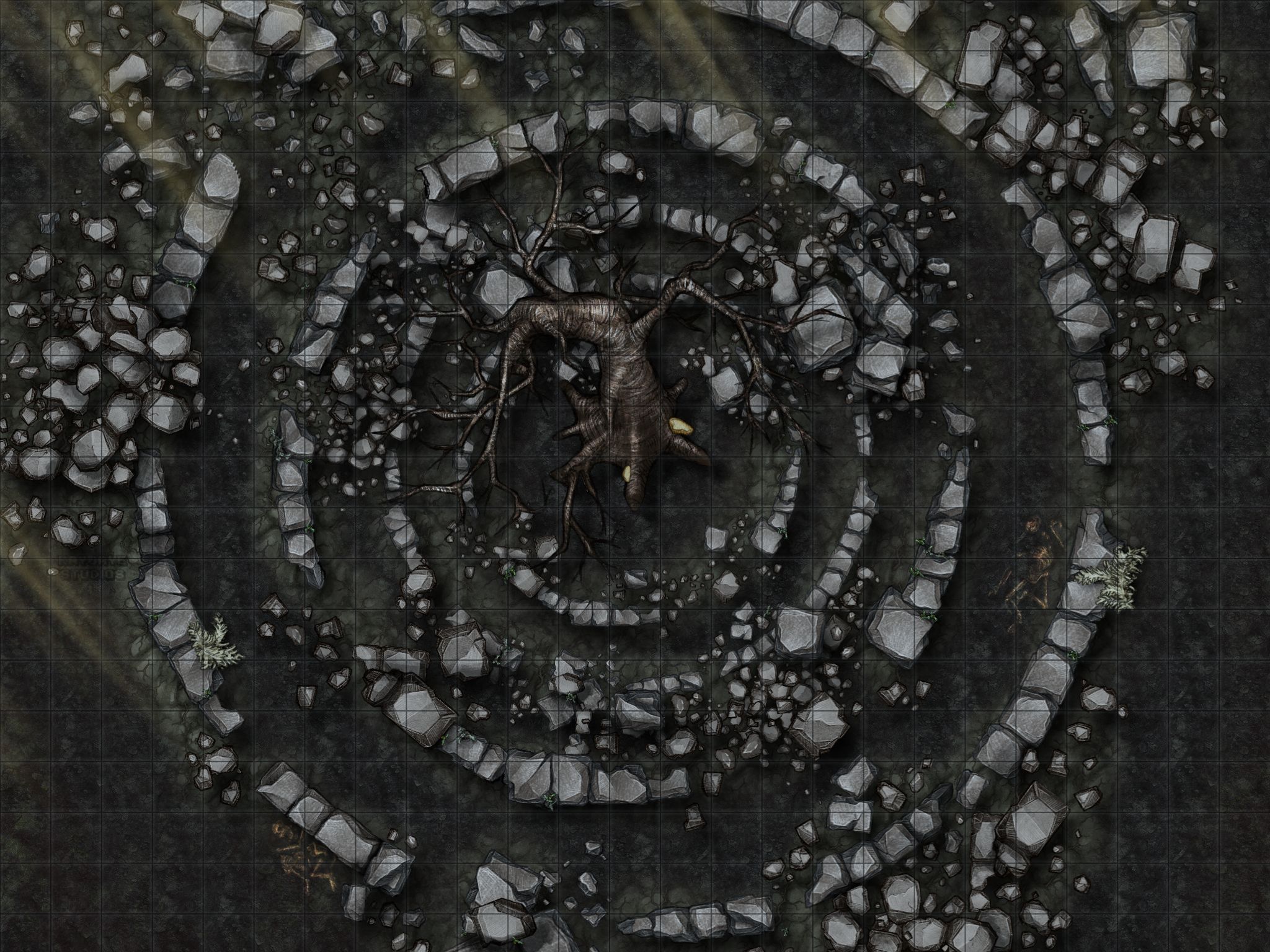 Tree Blight Encounter Map (Grid) | Inkarnate - Create Fantasy Maps Online