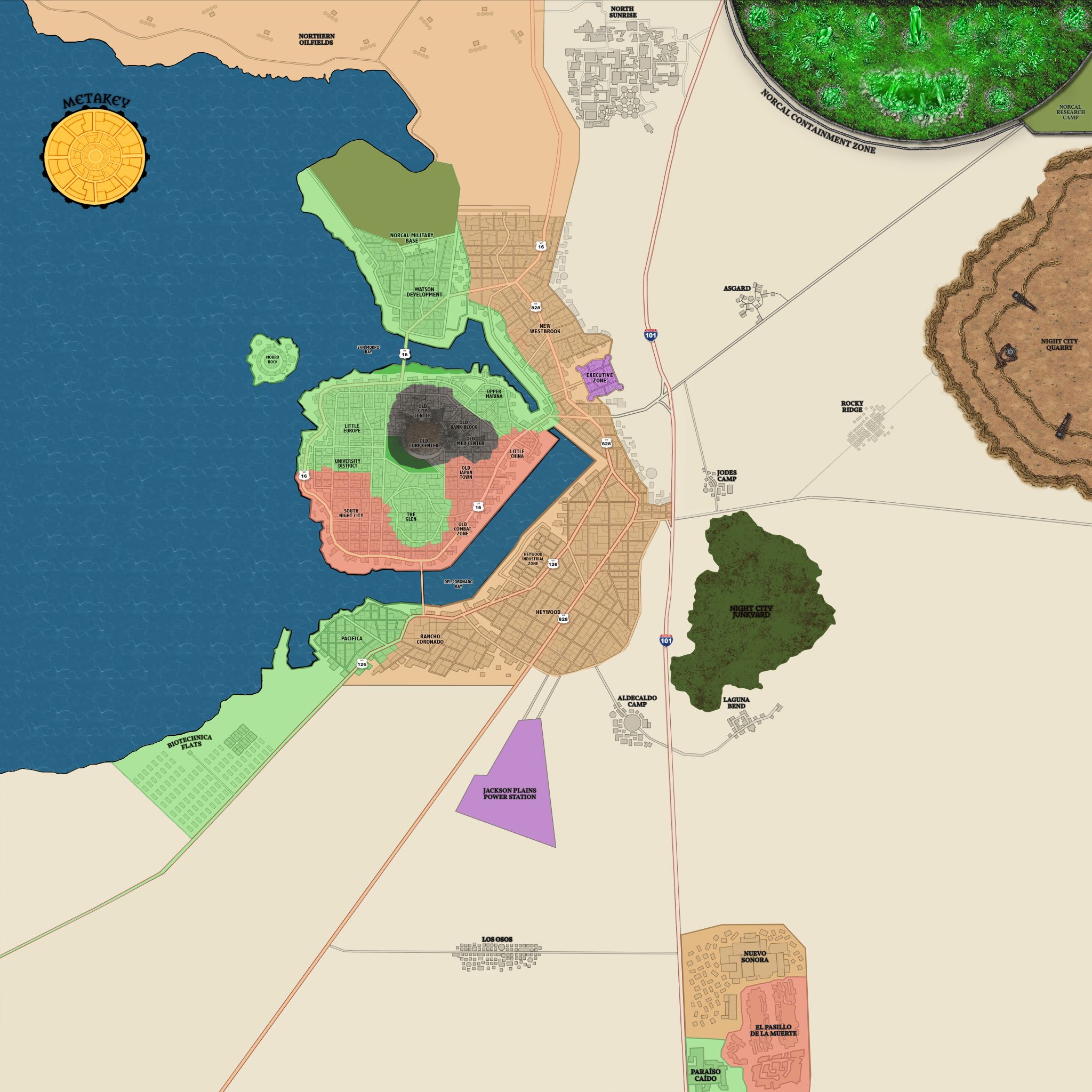 Night City - Cyberdrunks Alternate World | Inkarnate - Create Fantasy ...