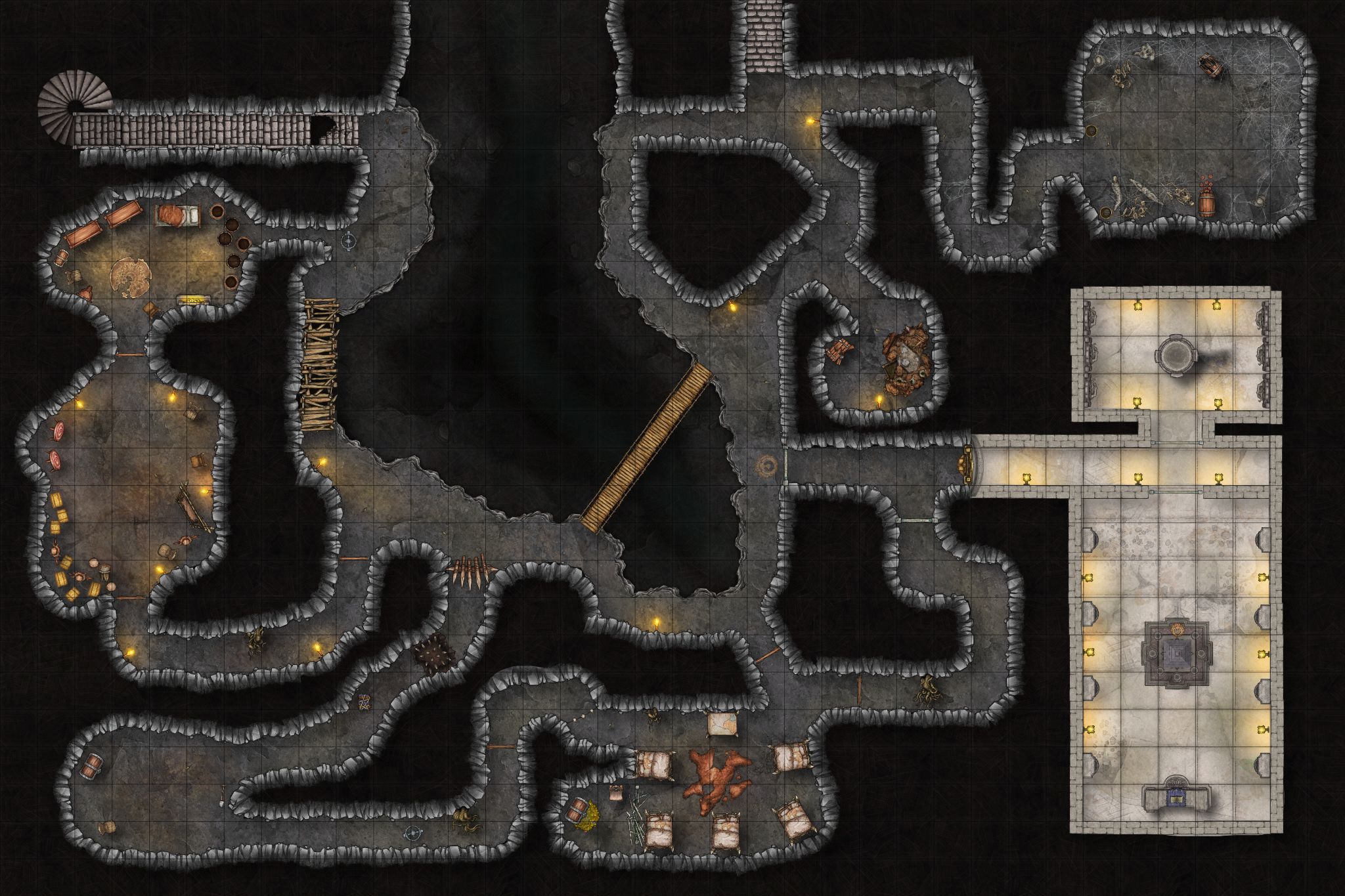 Large Dungeon | Inkarnate - Create Fantasy Maps Online