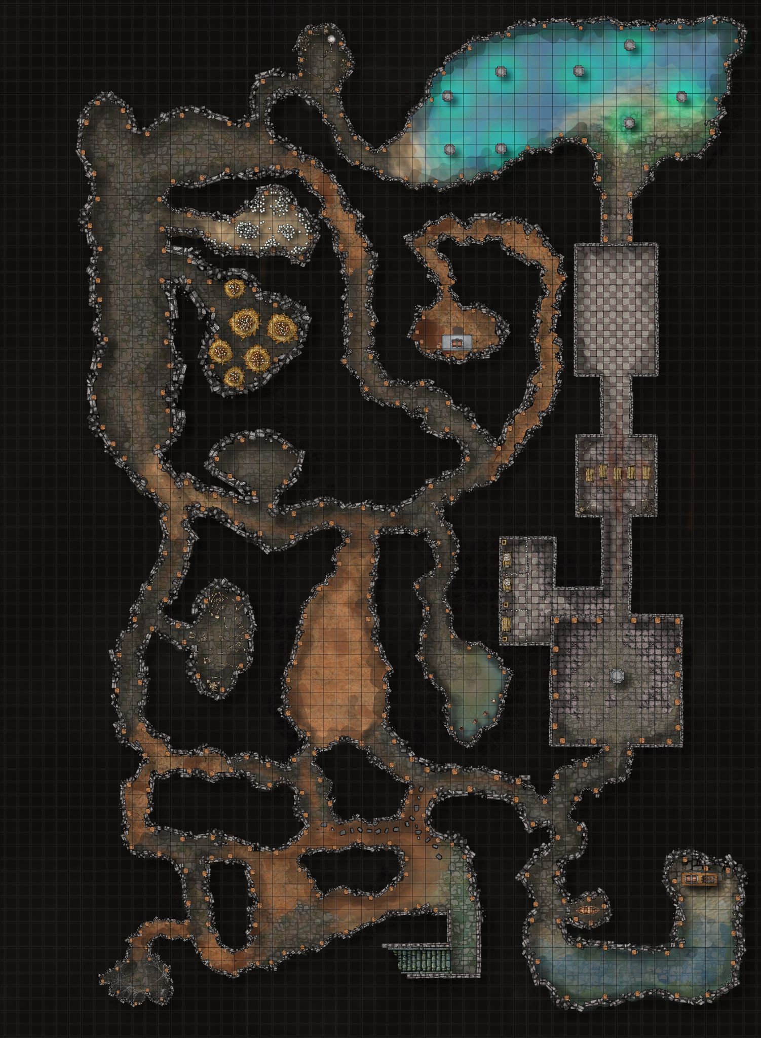 N1 Against the Cult of the Reptile God Dungeon 2 | Inkarnate - Create ...