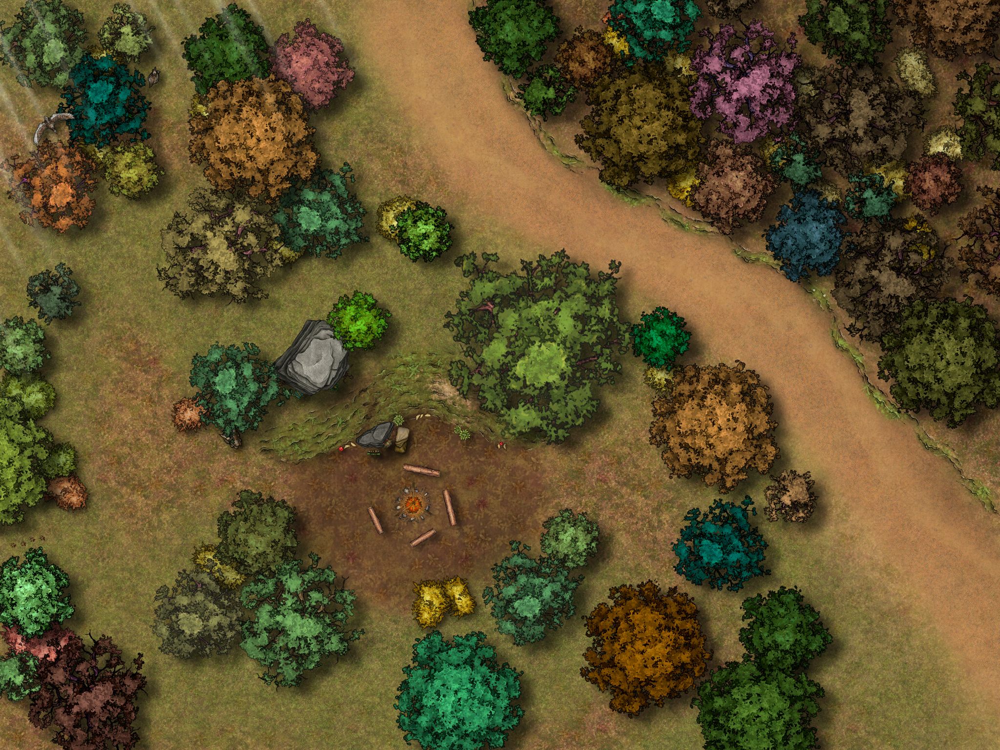 Forest Camp | Inkarnate - Create Fantasy Maps Online