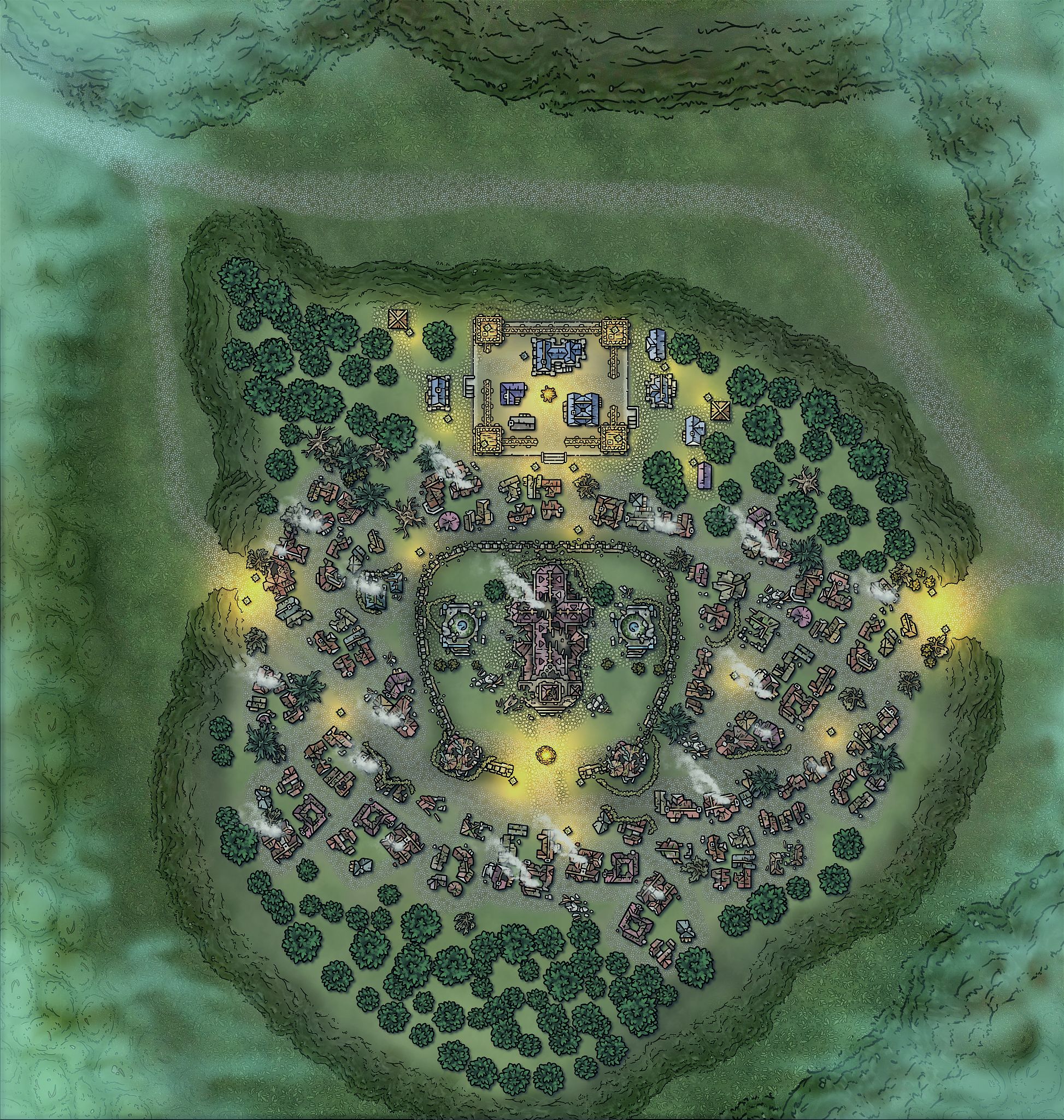 Ruined Village | Inkarnate - Create Fantasy Maps Online