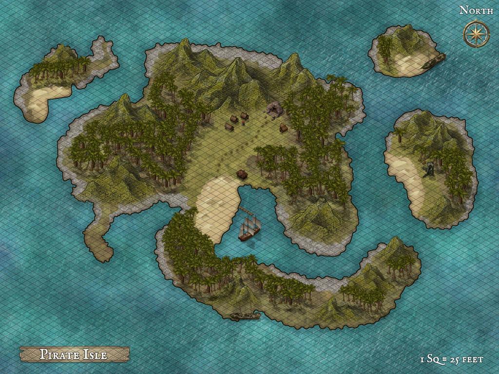 Pirate Island Map