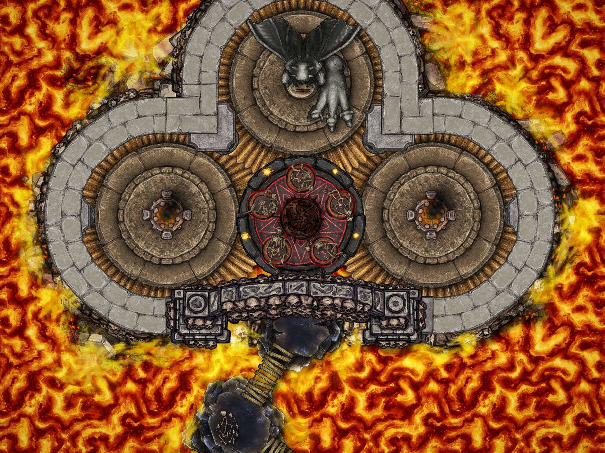 Lava Temple | Inkarnate - Create Fantasy Maps Online