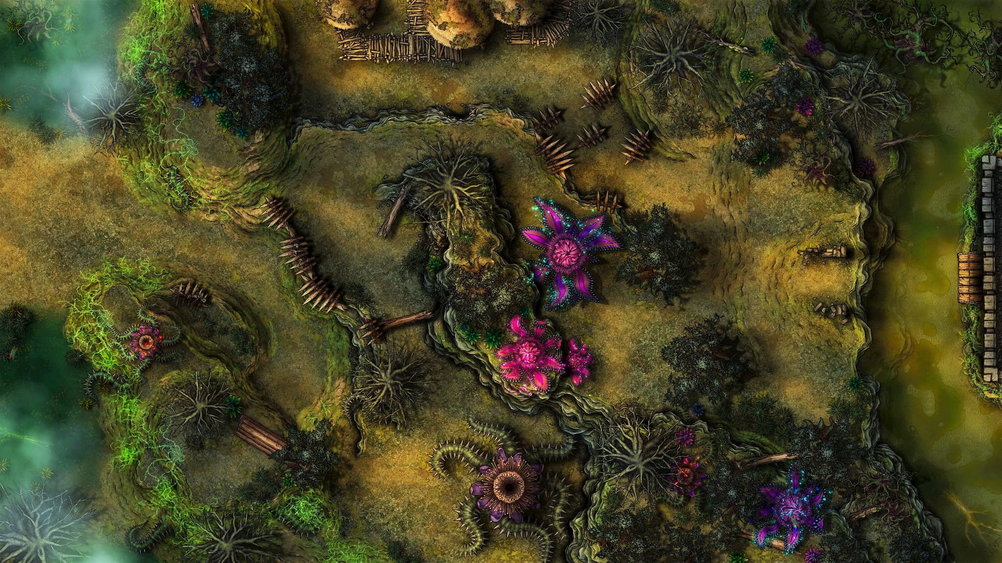 Hill swamp | Inkarnate - Create Fantasy Maps Online