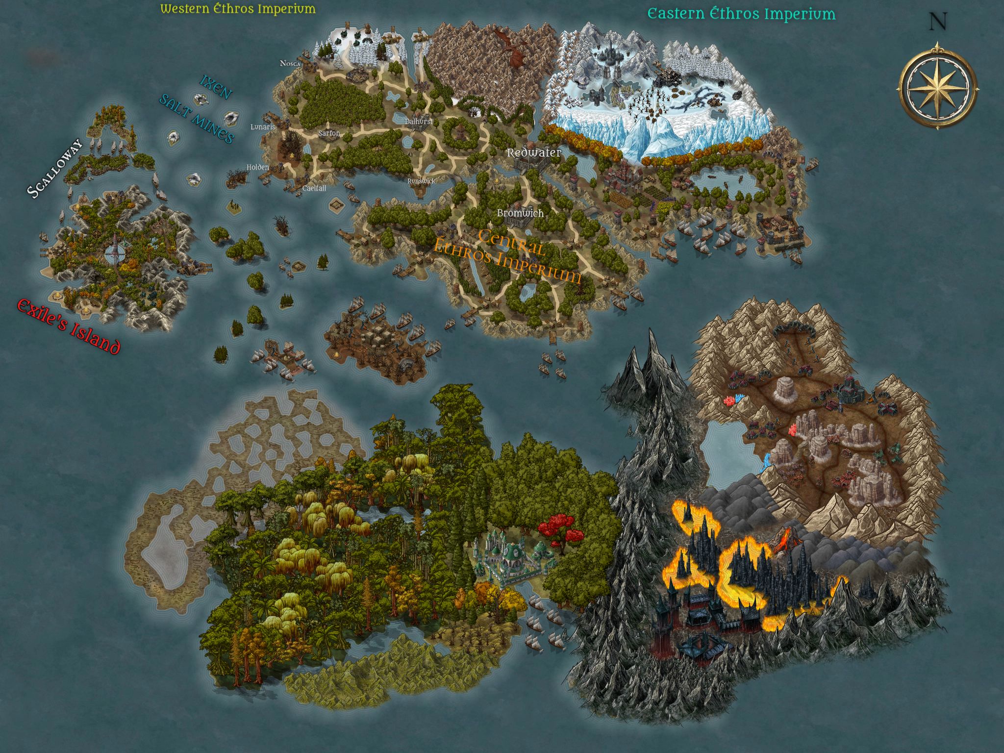Ethros Imperium | Inkarnate - Create Fantasy Maps Online