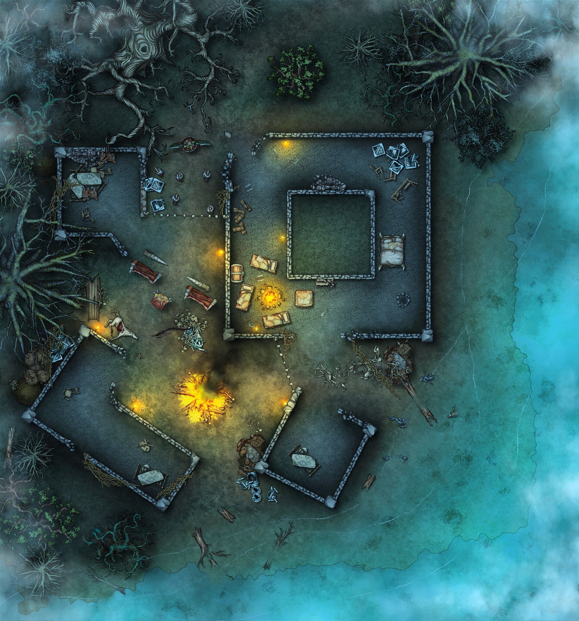 Abandoned Village | Inkarnate - Create Fantasy Maps Online