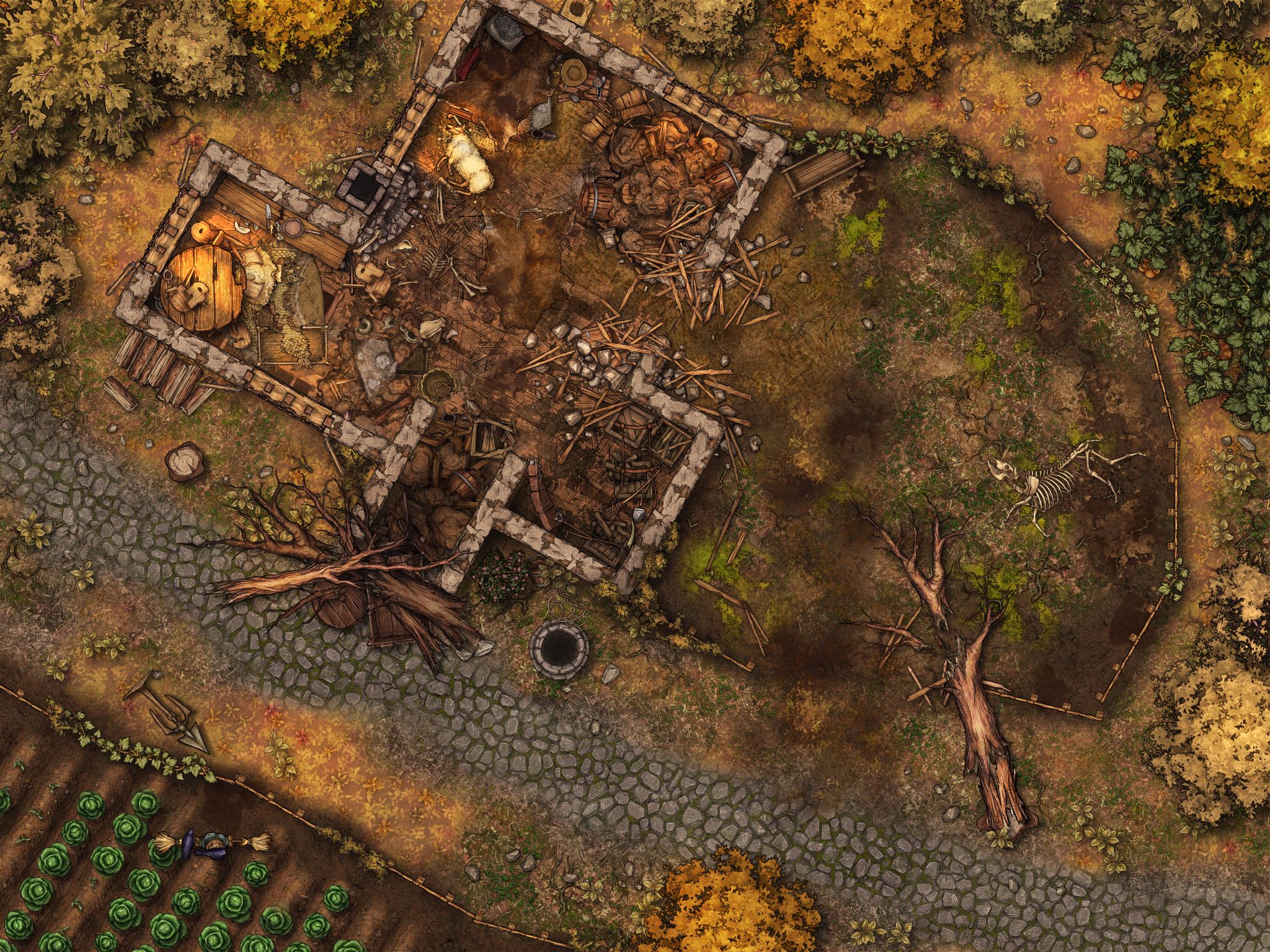 farm house / ruin / ogre's lair | Inkarnate - Create Fantasy Maps Online