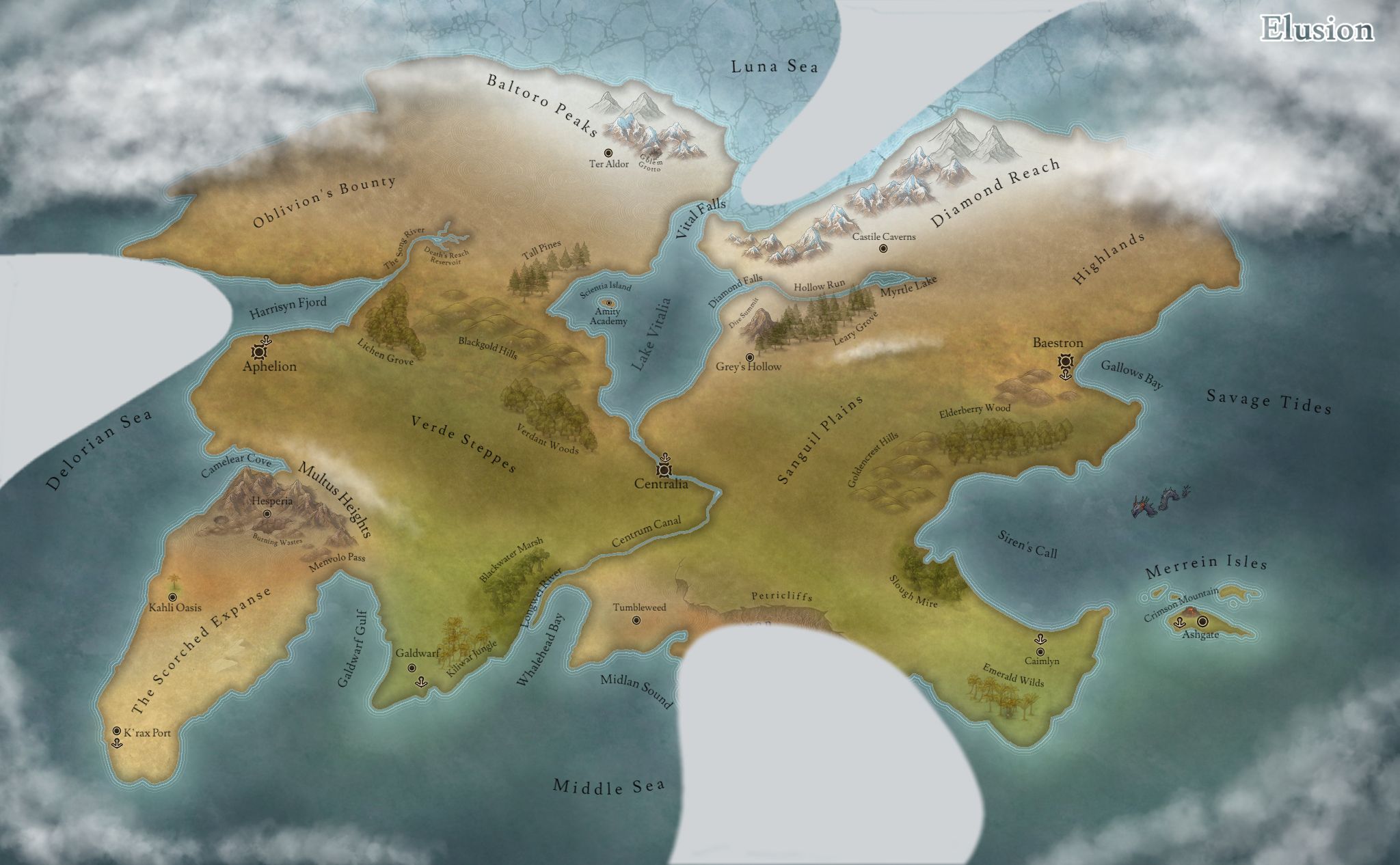 Elusion Map Obstructed | Inkarnate - Create Fantasy Maps Online