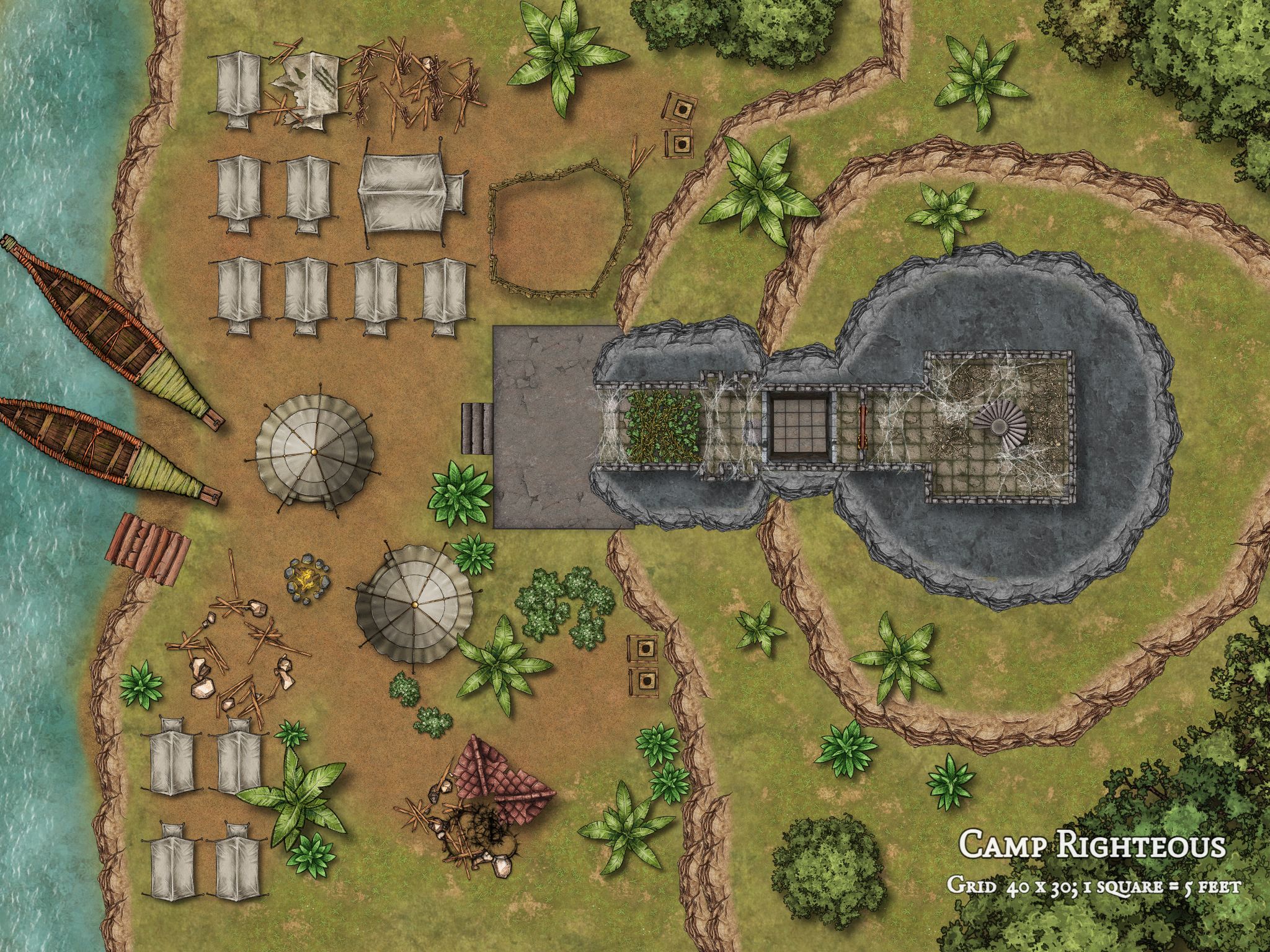 Camp Righteous | Inkarnate - Create Fantasy Maps Online