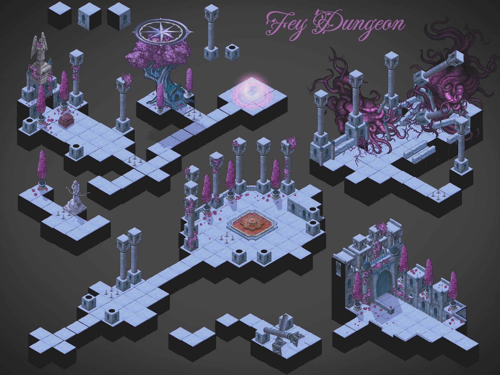 Fey Dungeon | Inkarnate - Create Fantasy Maps Online