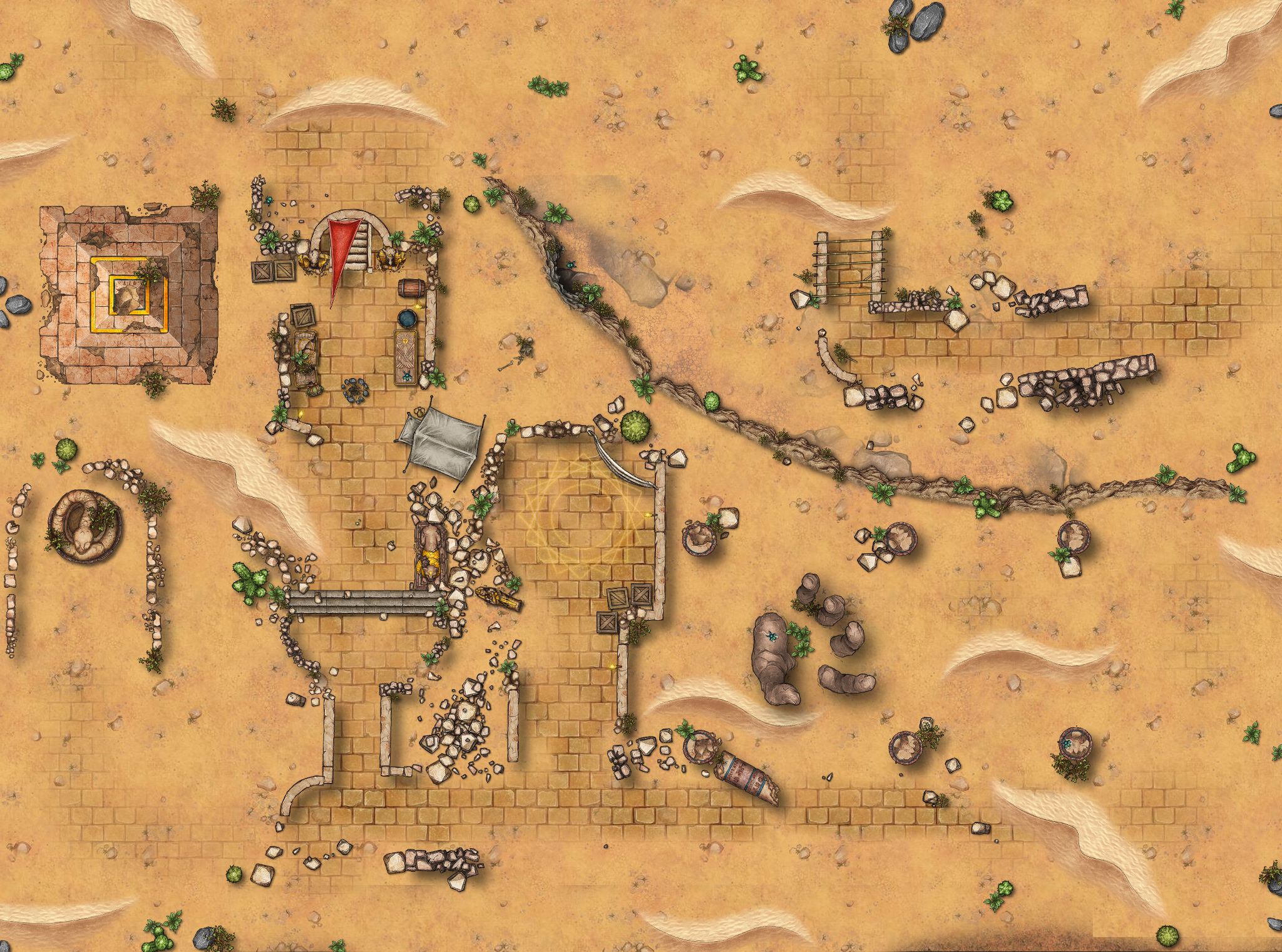 Desert Ruins | Inkarnate - Create Fantasy Maps Online