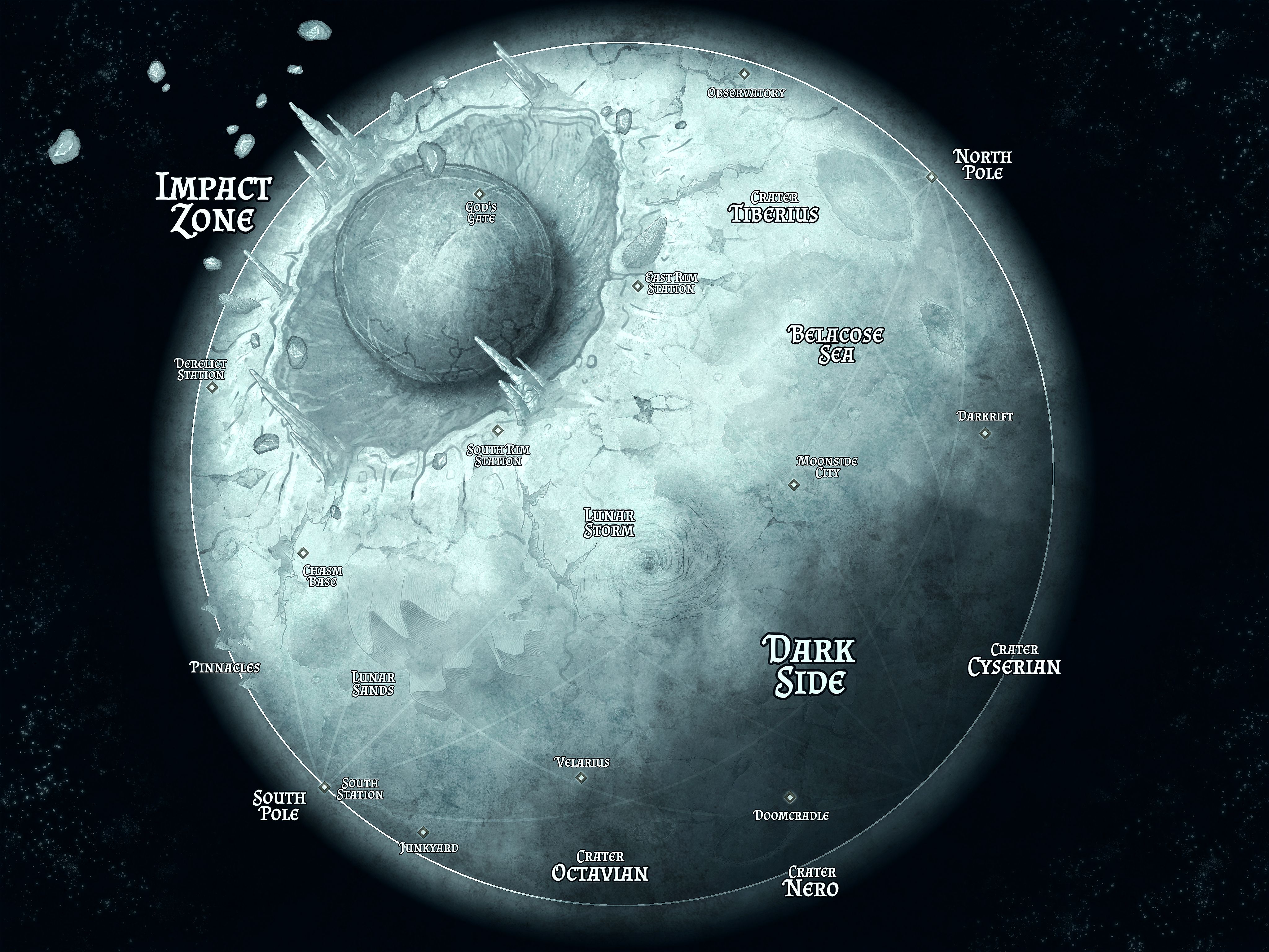 Day #31 "Moon" | Inkarnate - Create Fantasy Maps Online