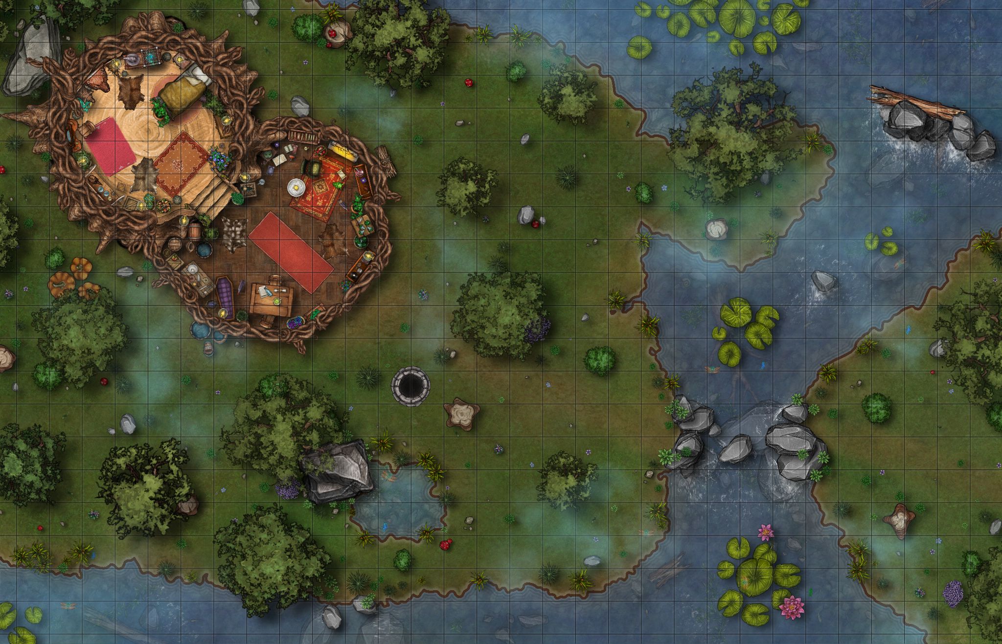 Hag Hut / Swamp House | Inkarnate - Create Fantasy Maps Online