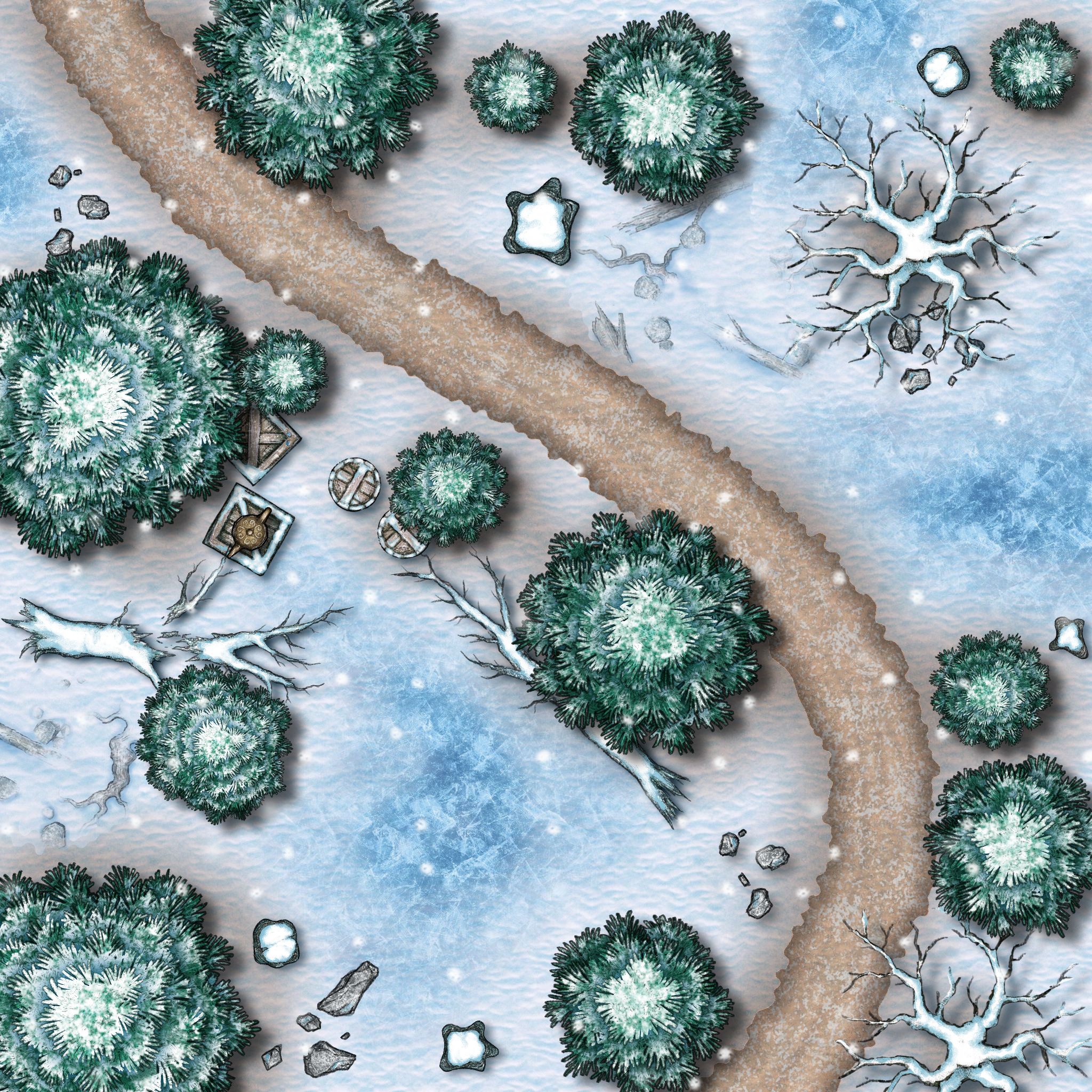 Road Winter Day | Inkarnate - Create Fantasy Maps Online