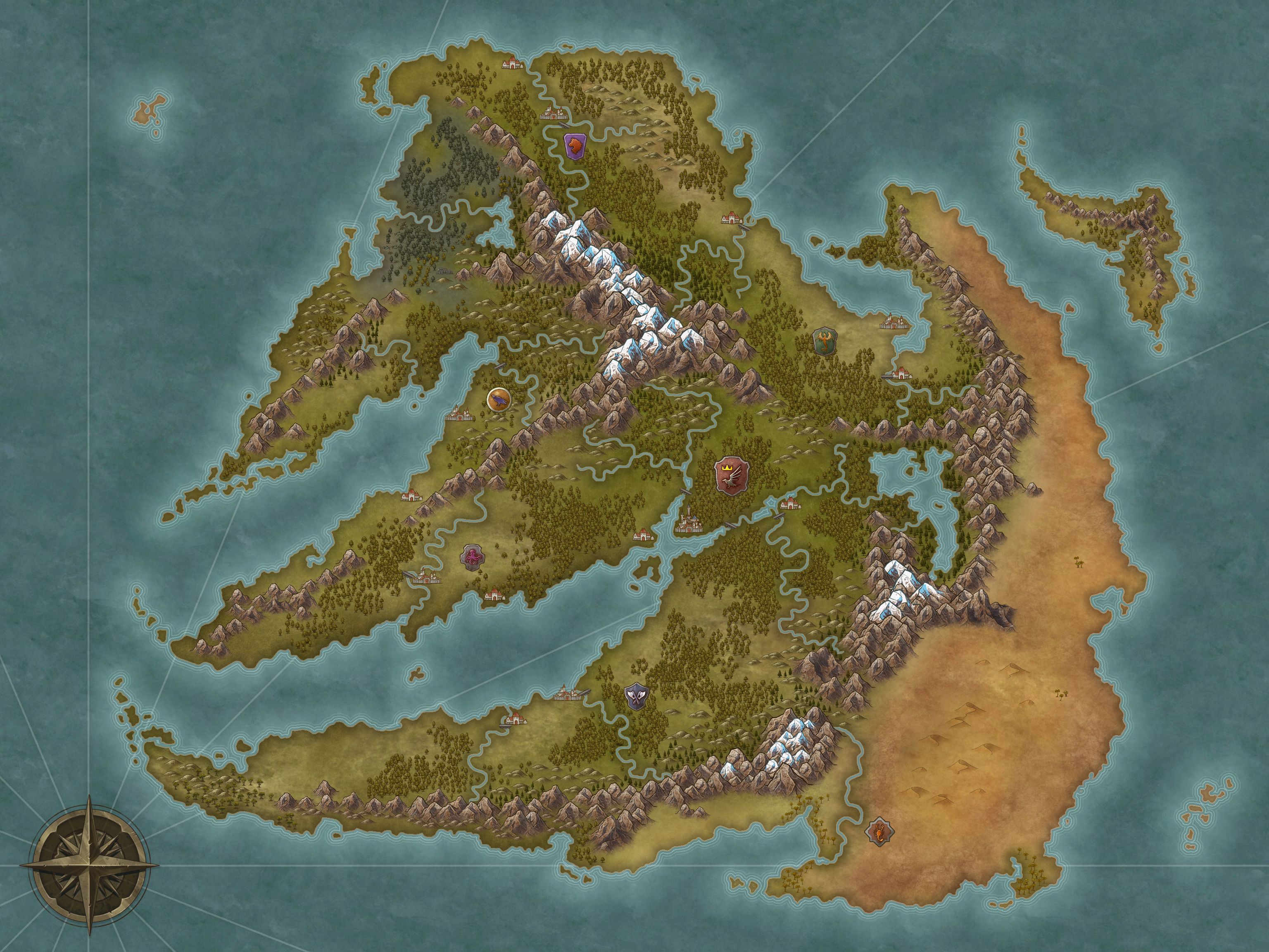 The Continent | Inkarnate - Create Fantasy Maps Online