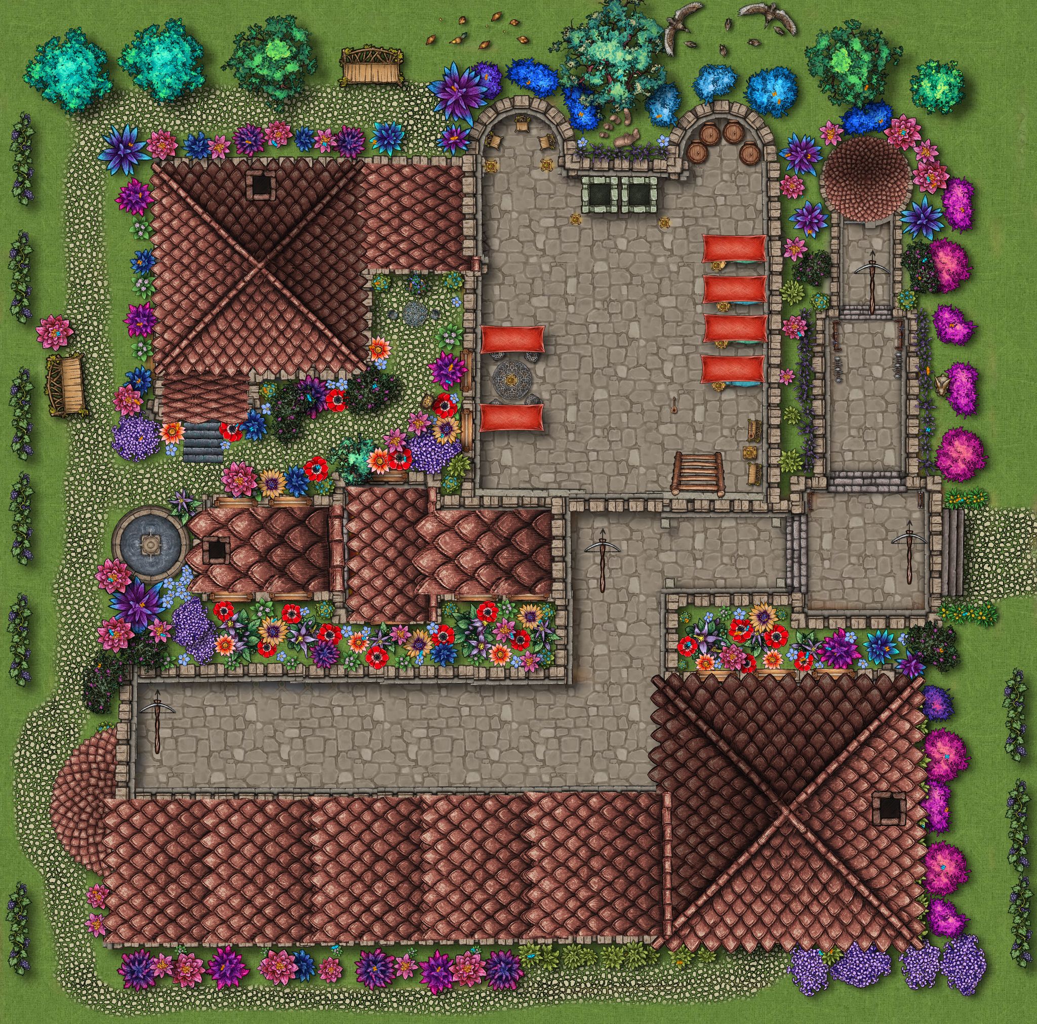 CASTLE ROOF TOP | Inkarnate - Create Fantasy Maps Online