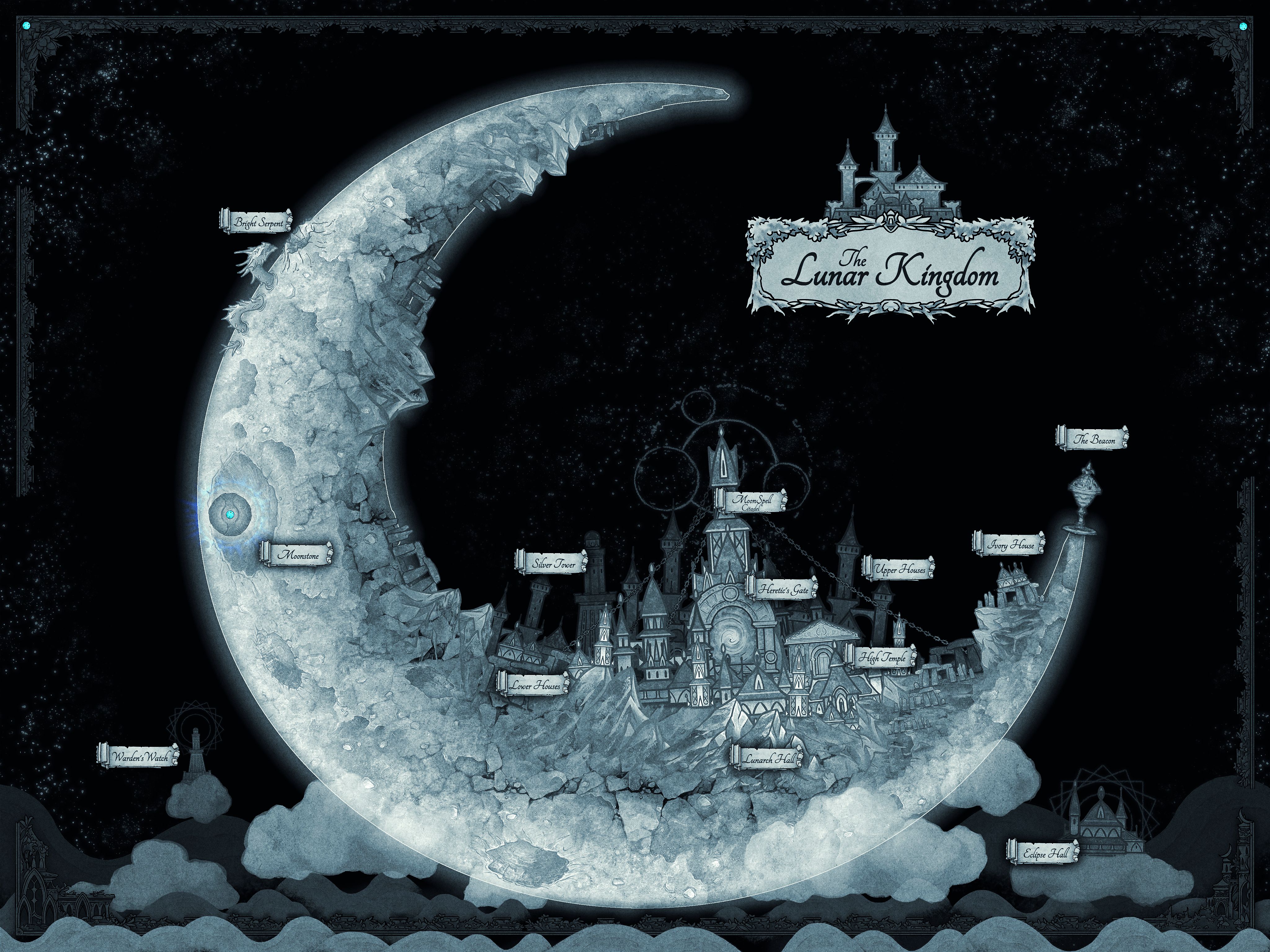 The Lunar Kingdom | Inkarnate - Create Fantasy Maps Online