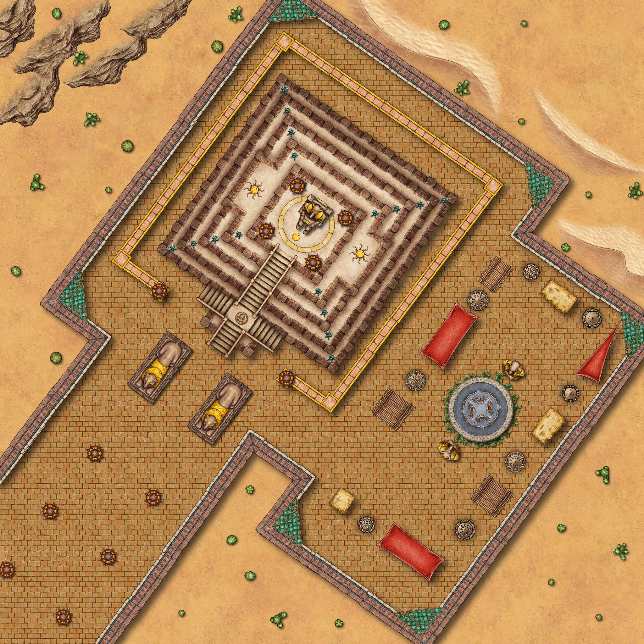 Temple of Ostro-Mir, the sun god | Inkarnate - Create Fantasy Maps Online