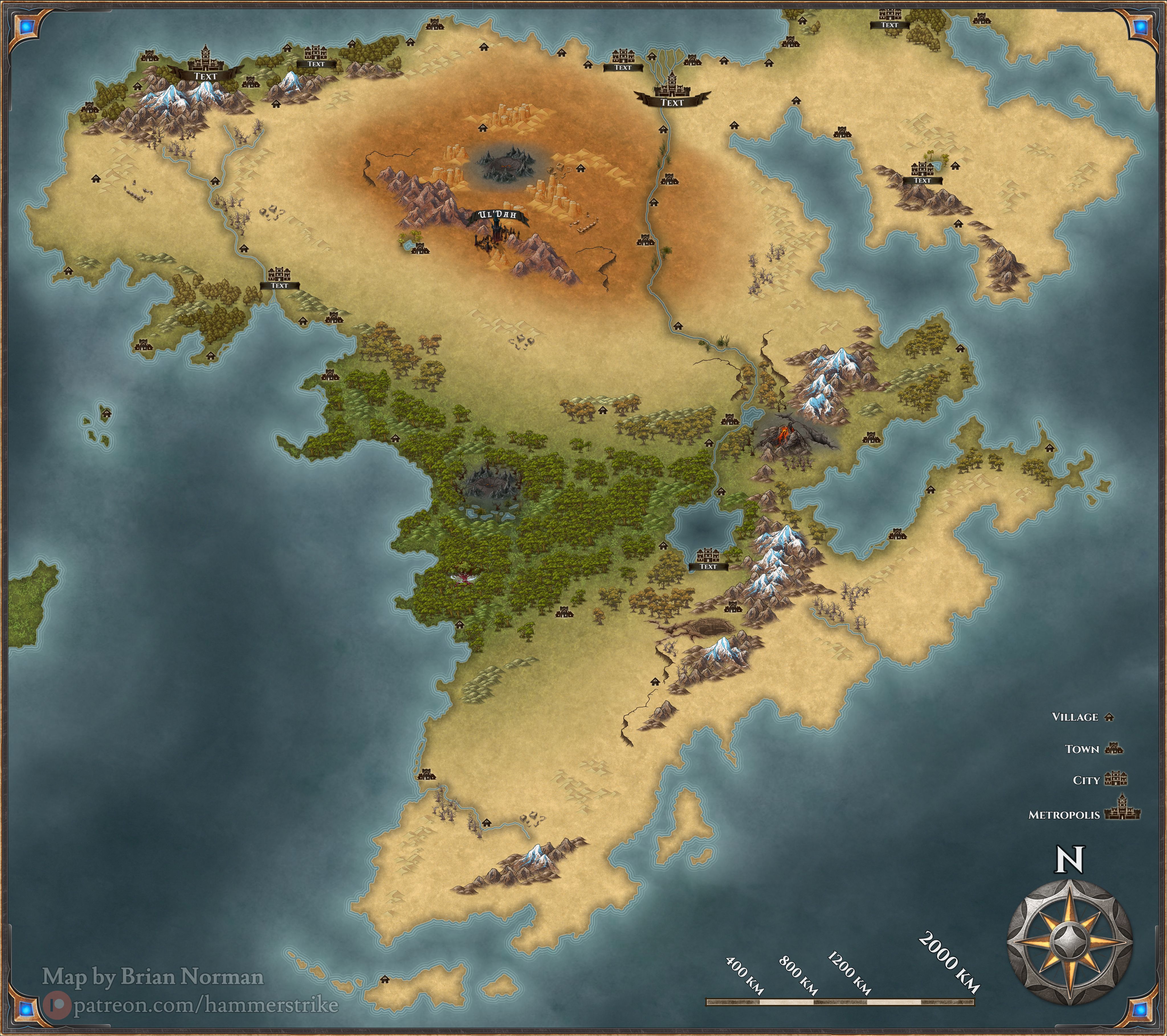 Second Age Africa/Arabia | Inkarnate - Create Fantasy Maps Online