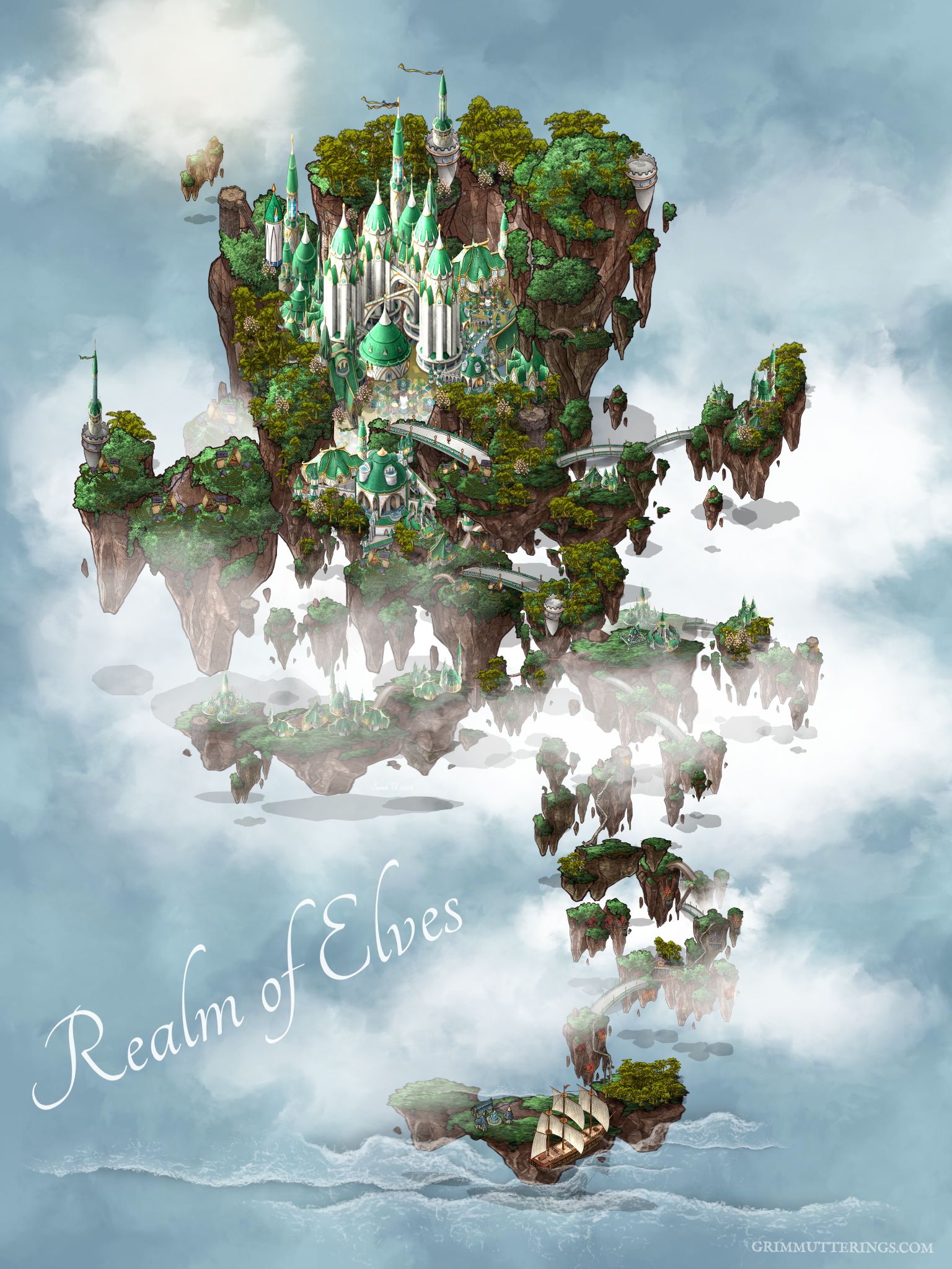 Realm of Elves ... | Inkarnate - Create Fantasy Maps Online