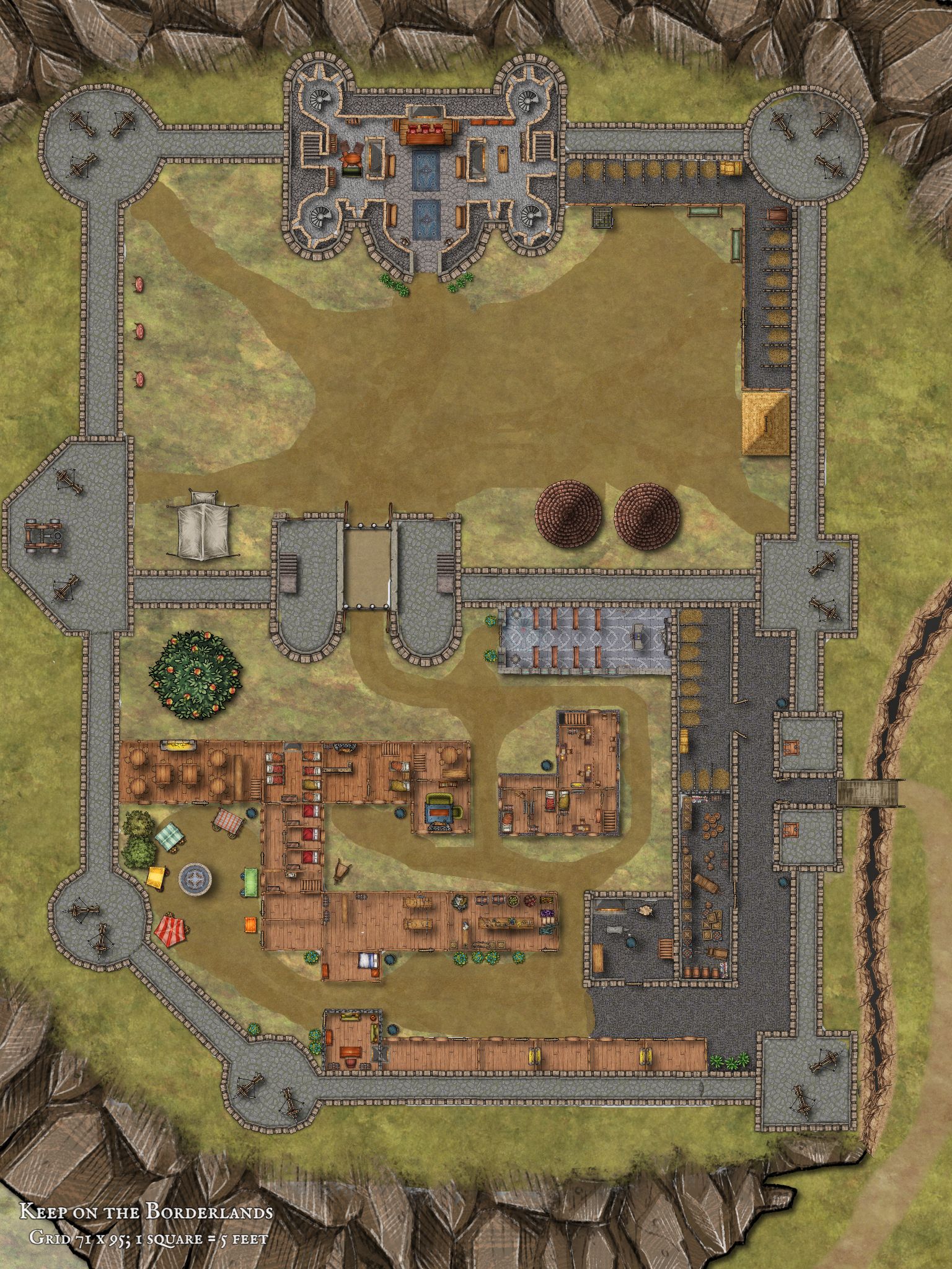 Keep on the Borderlands | Inkarnate - Create Fantasy Maps Online