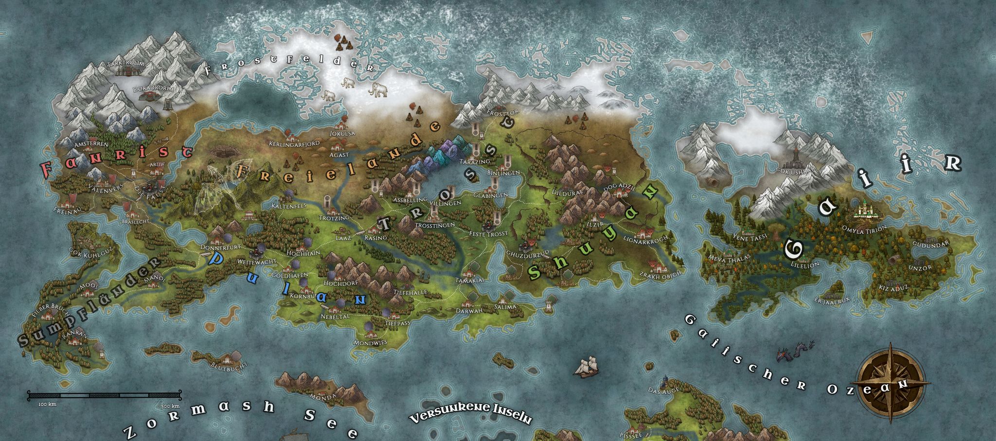 Loril und Gaiir | Inkarnate - Create Fantasy Maps Online