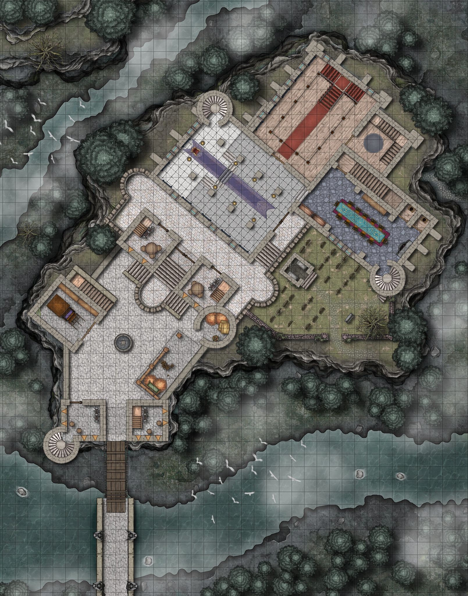 Vampire Count's Castle | Inkarnate - Create Fantasy Maps Online