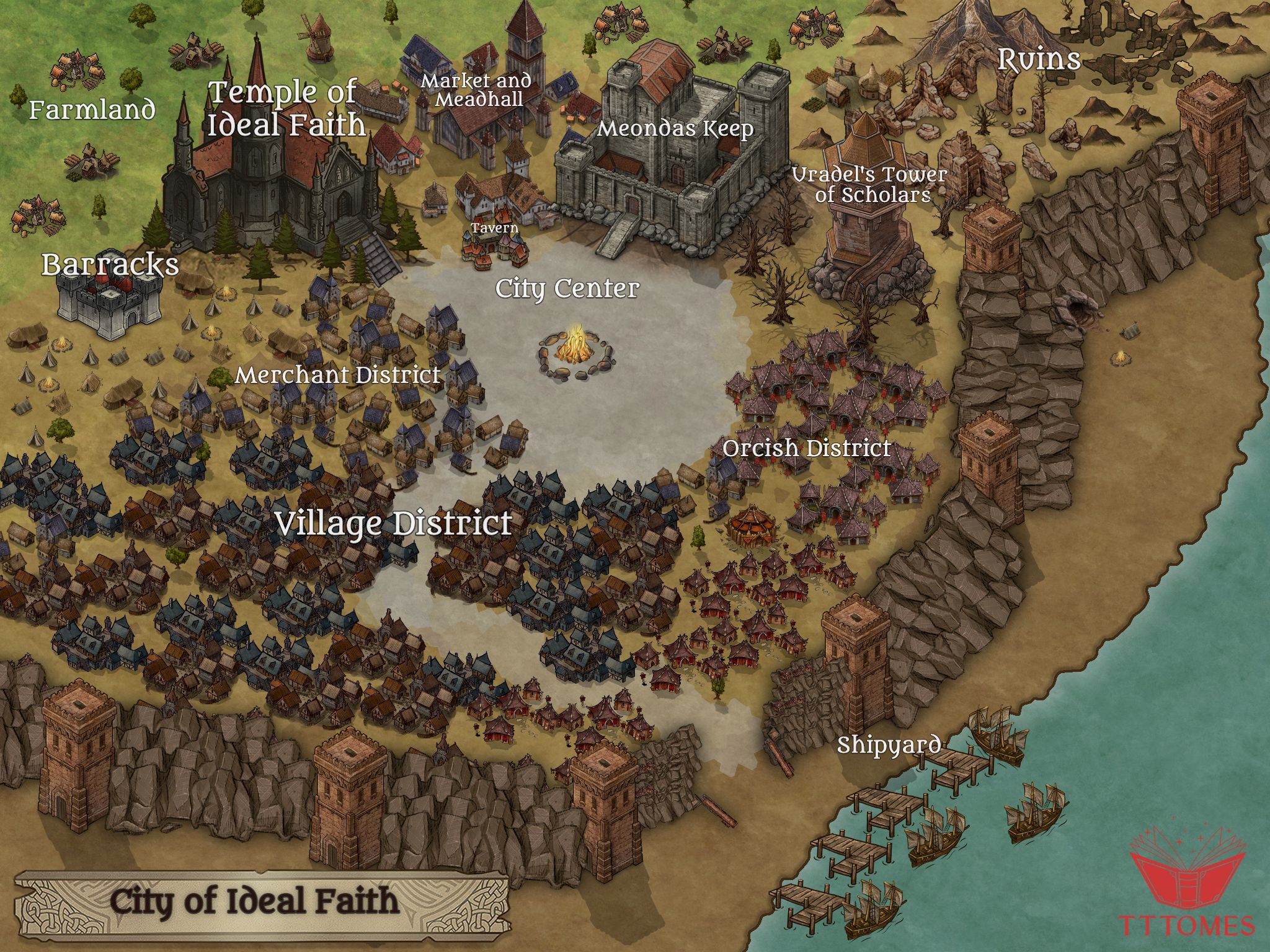 City of Ideal Faith | Inkarnate - Create Fantasy Maps Online