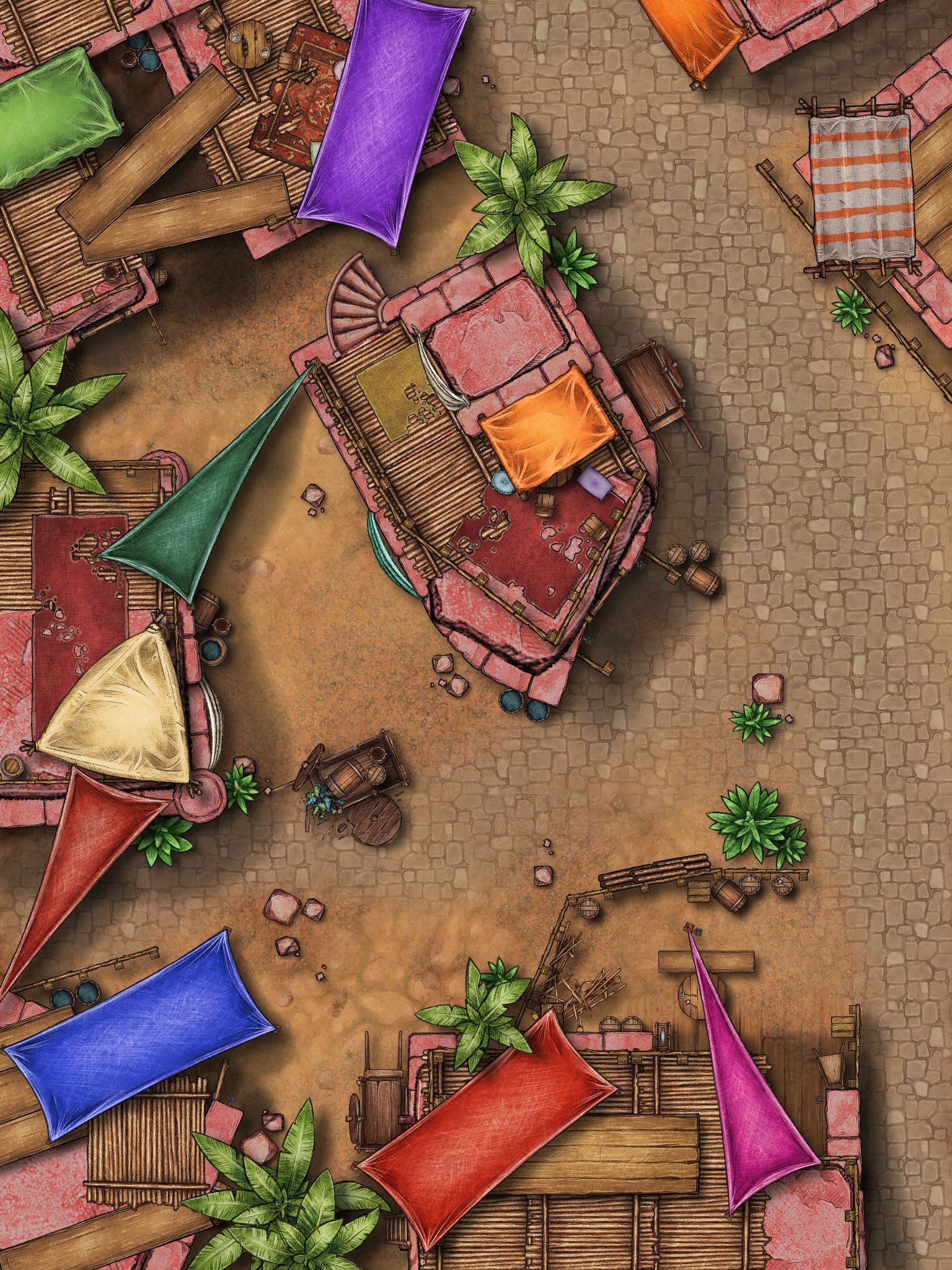 Desert Slums | Inkarnate - Create Fantasy Maps Online