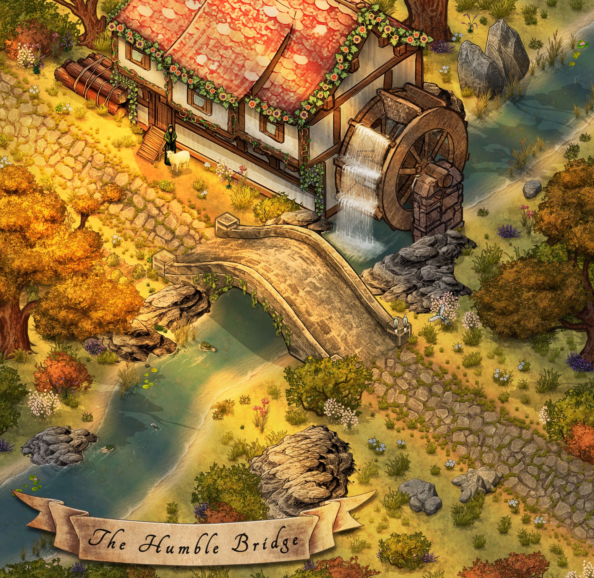 Humble Bridge - Reskinned | Inkarnate - Create Fantasy Maps Online