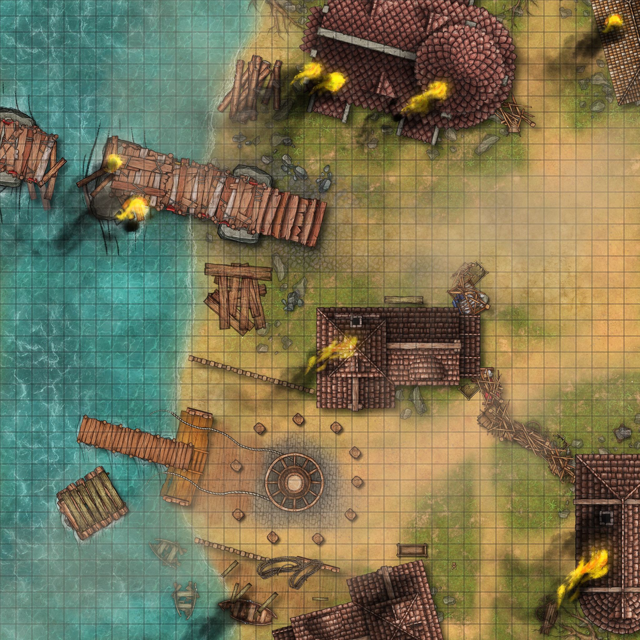 barned drellins ferry | Inkarnate - Create Fantasy Maps Online